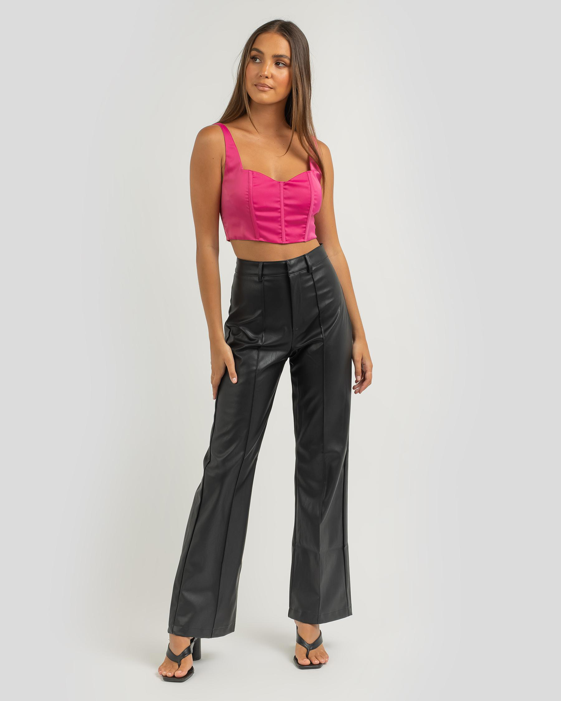 Shop Ava And Ever Lucky One Corset Top In Pink - Fast Shipping & Easy ...