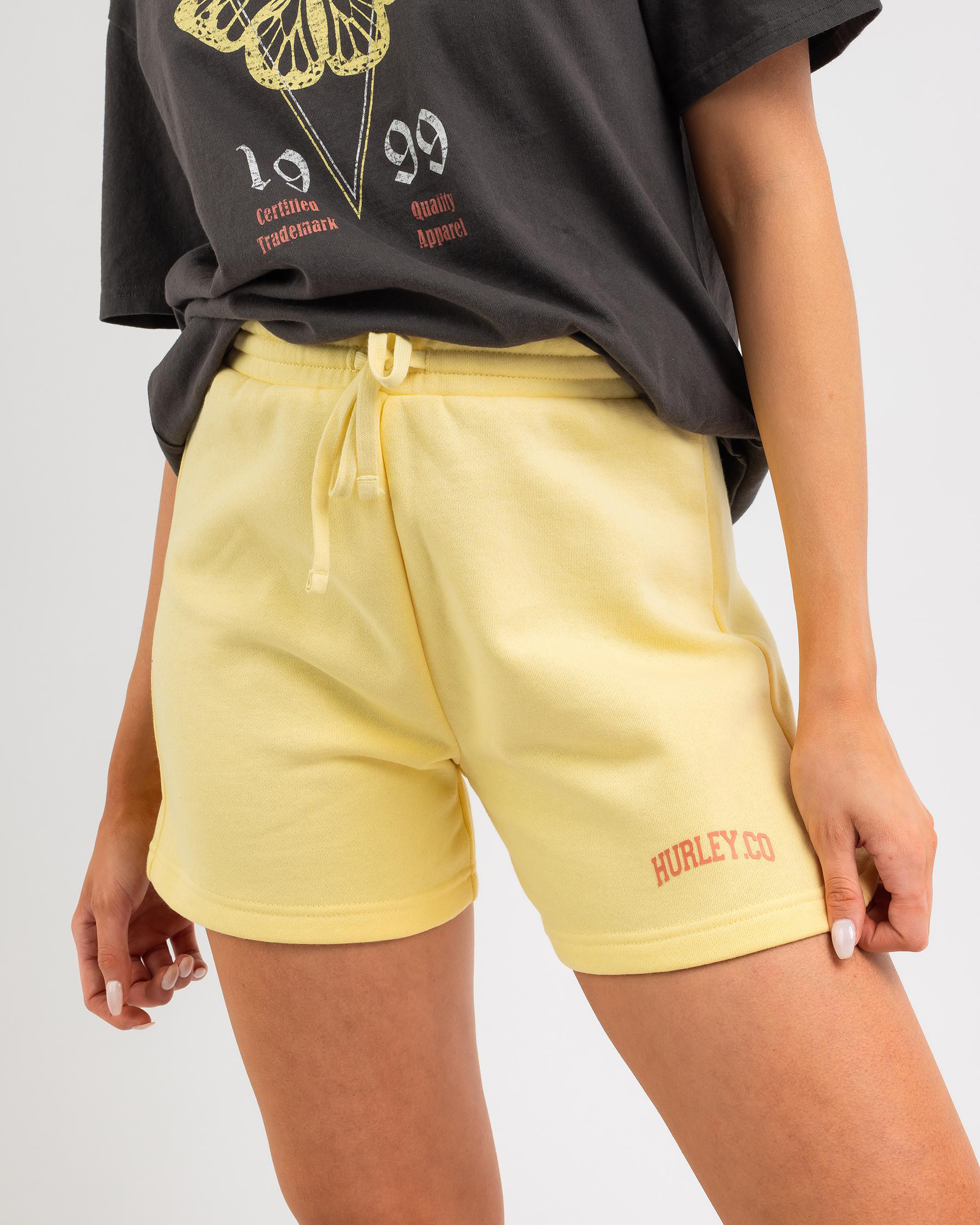 Shop Hurley Authentic Shorts In Yellow Wash - Fast Shipping & Easy ...