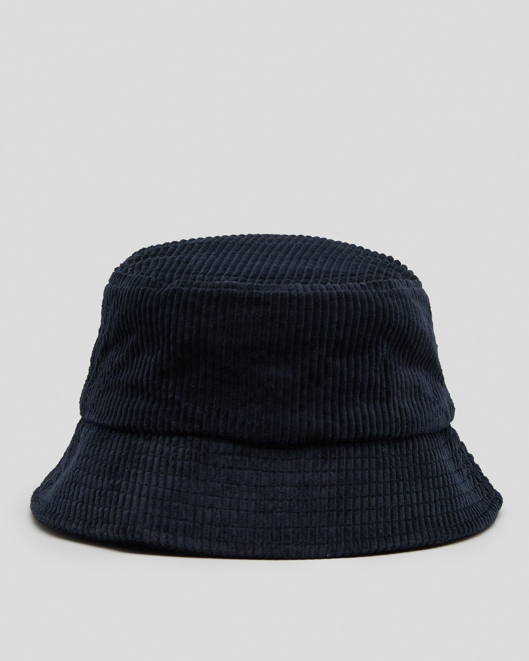 Shop Rusty Backtrack Bucket Hat In Navy Blue - Fast Shipping & Easy ...