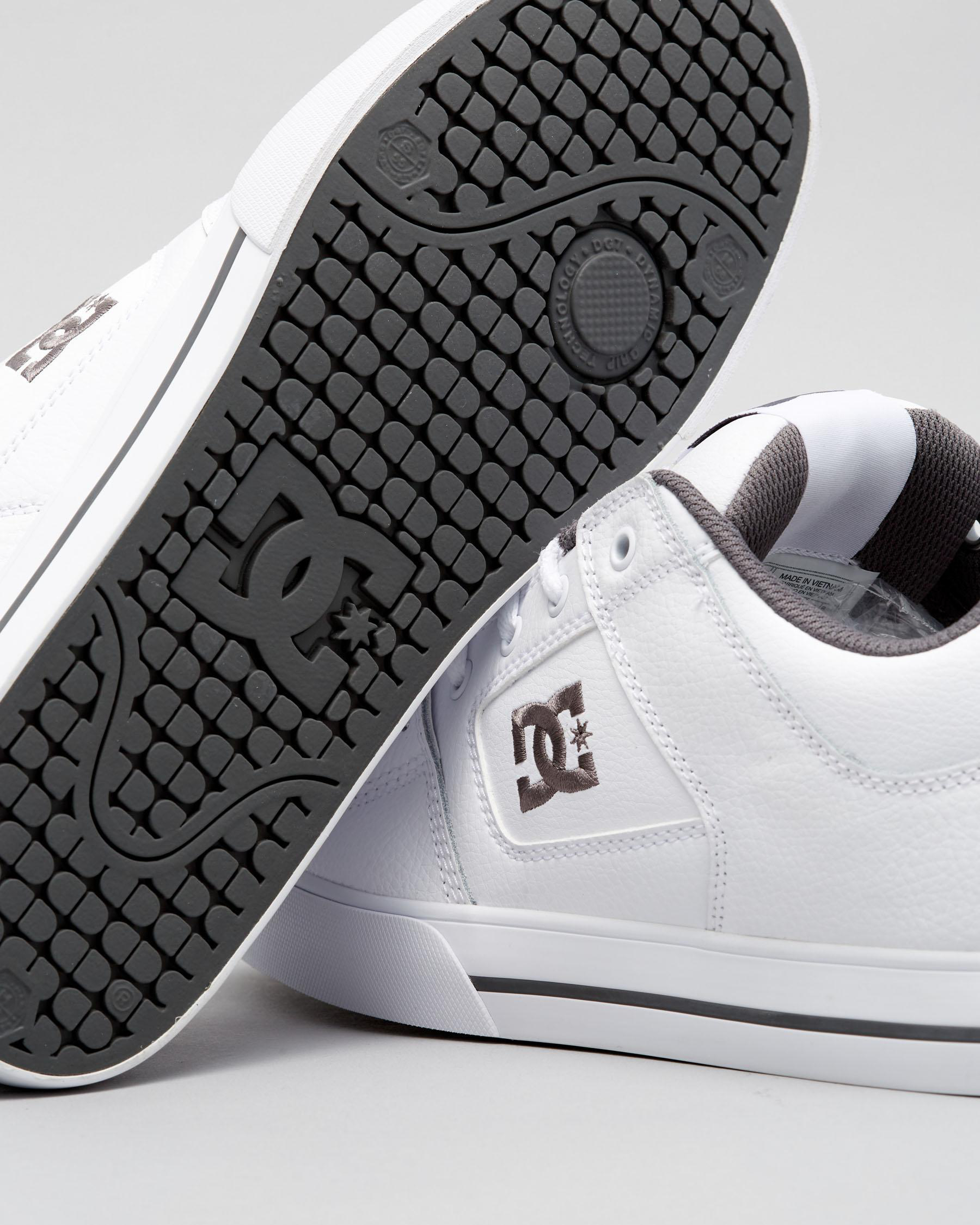 Shop DC Shoes Pure Shoes In White/battleship - Fast Shipping & Easy ...