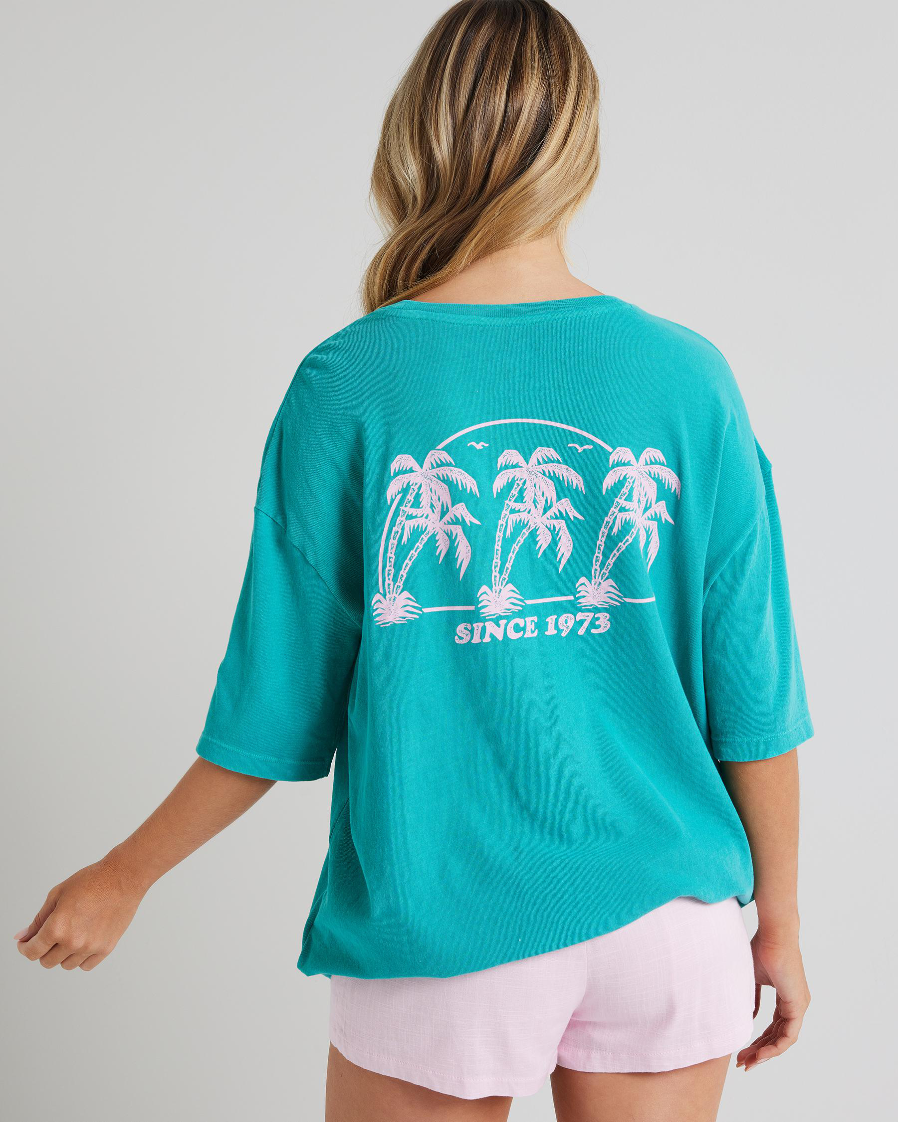 Shop Billabong Paradise Palms T-Shirt In Tropicool - Fast Shipping ...