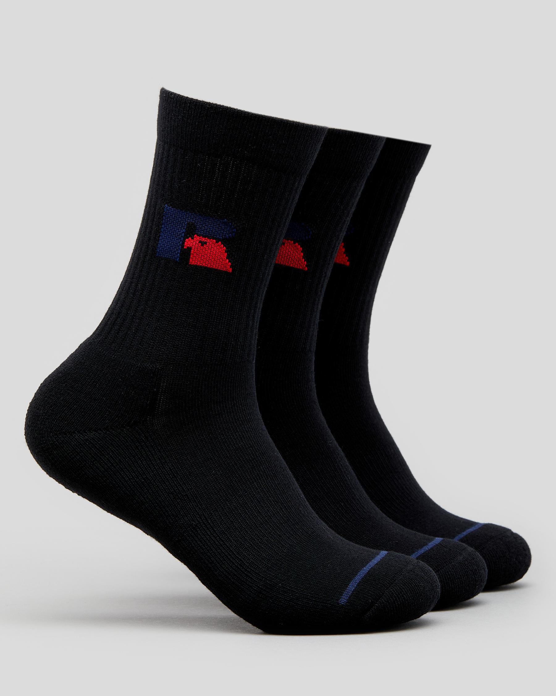 Shop Russell Athletic Boys' Russell Athletic Classic Socks 3 Pack In ...