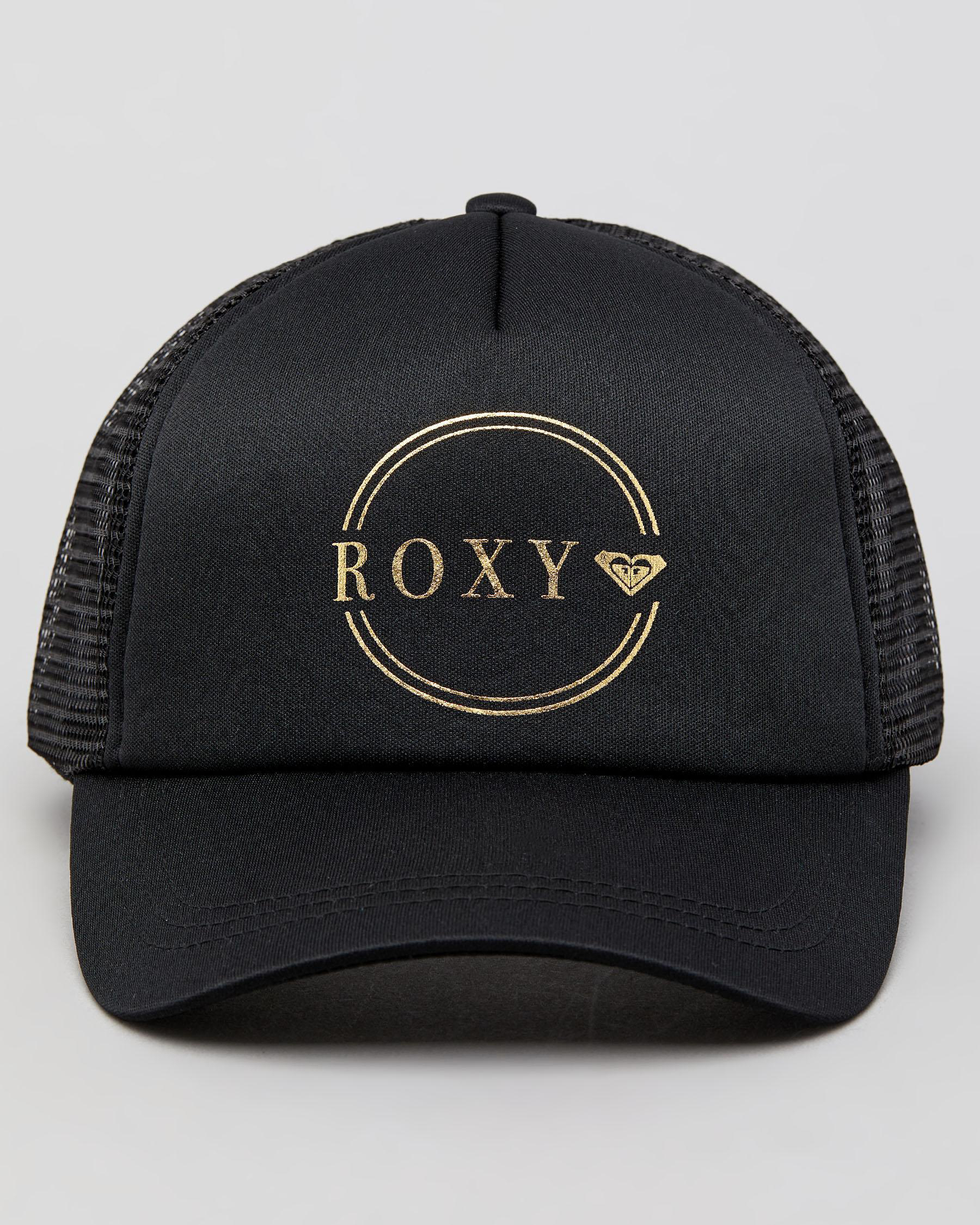 Shop Roxy Brennan Trucker Cap In Anthracite - Fast Shipping & Easy ...