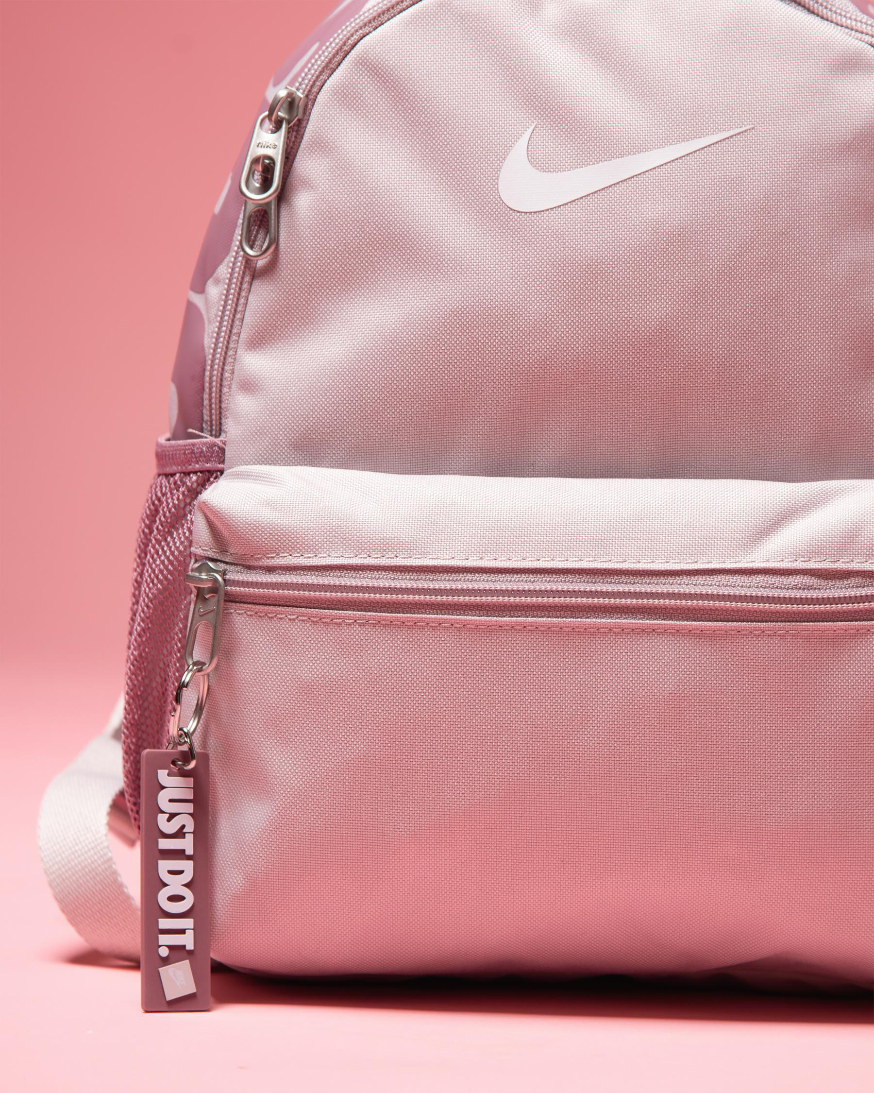 Shop Nike Mini Brazilia Backpack In Platinum Violet/plum Dust/white ...