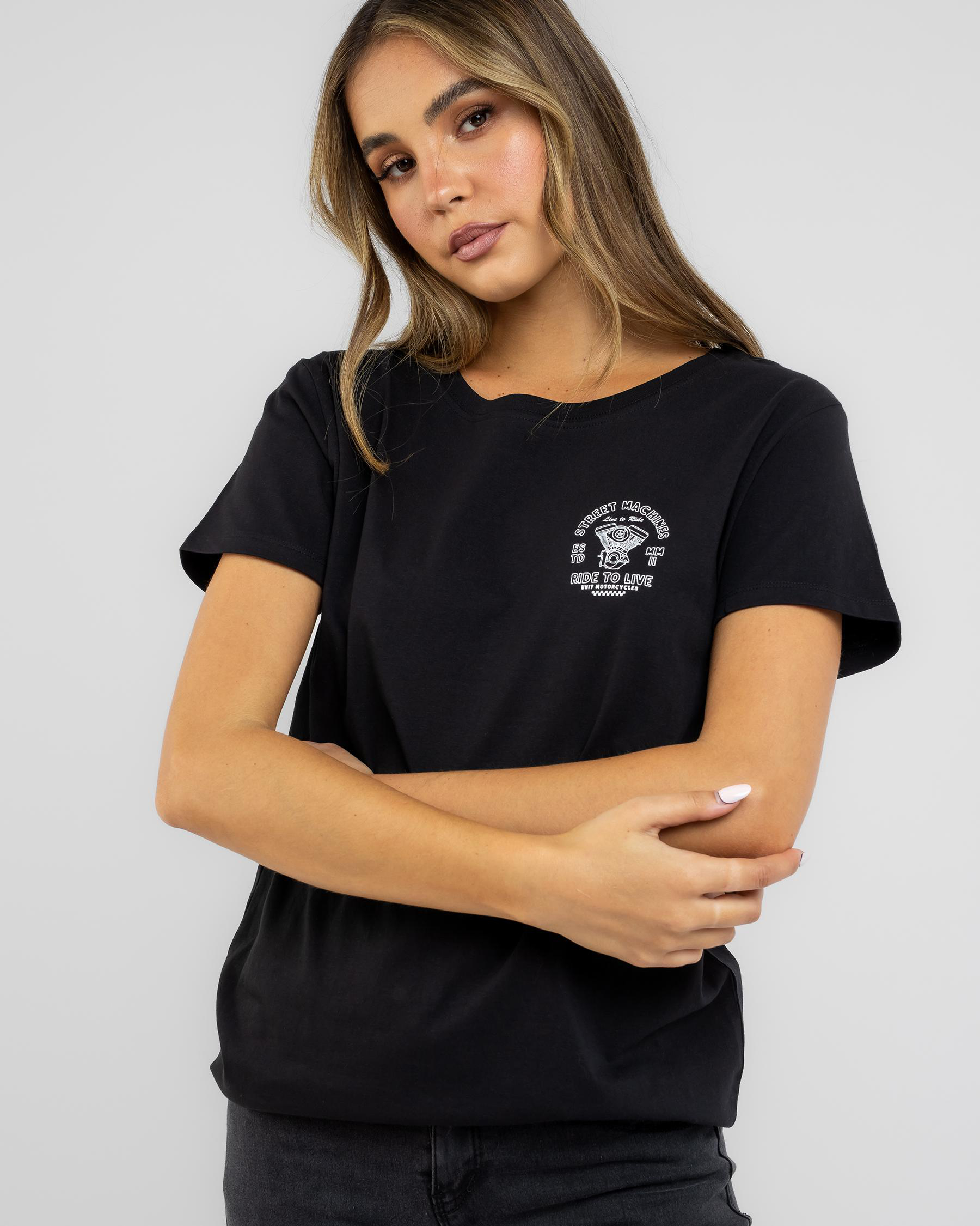 Shop Unit Riders Life T-Shirt In Black - Fast Shipping & Easy Returns ...