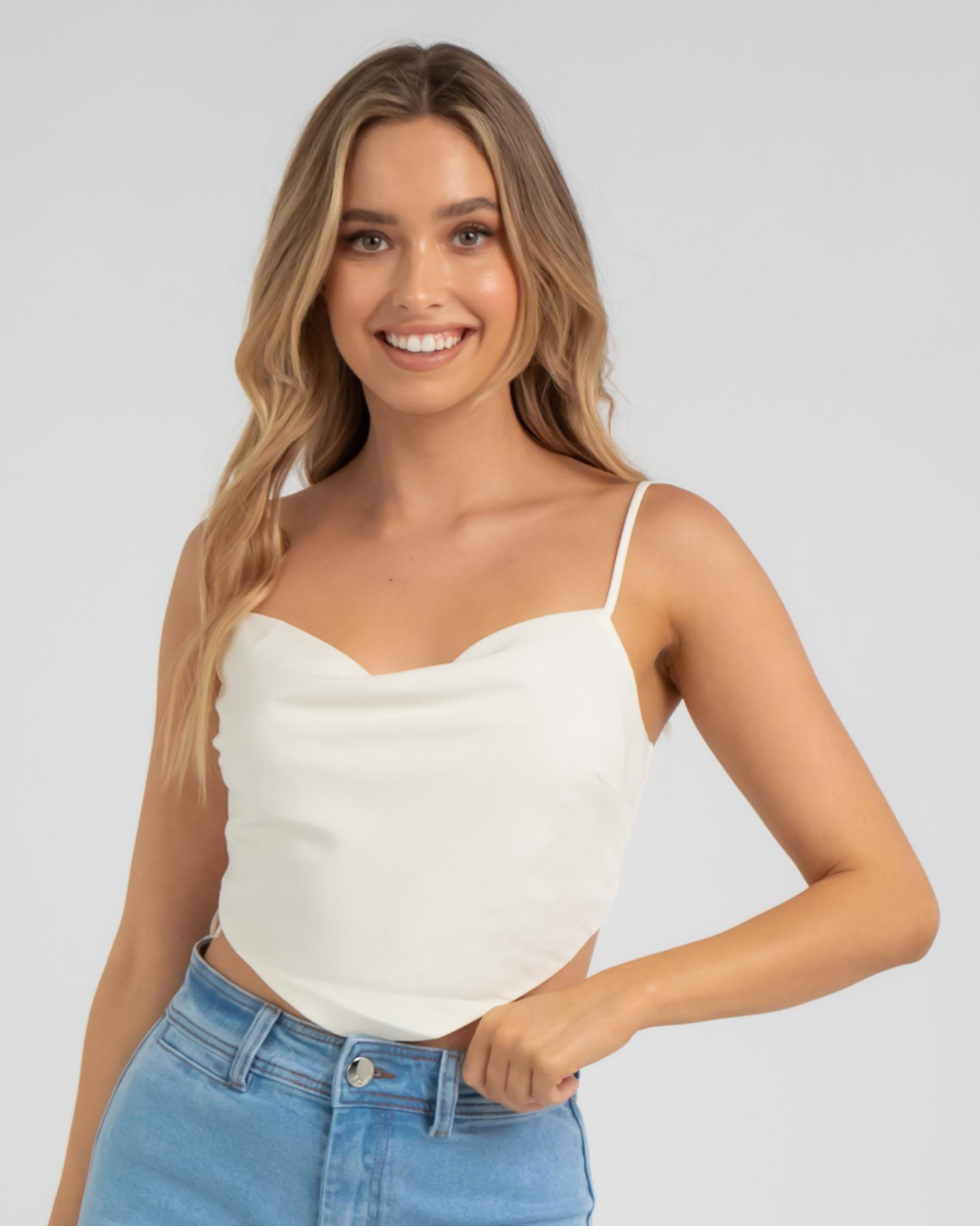 Shop Ava And Ever Shilah Top In Cream - Fast Shipping & Easy Returns ...