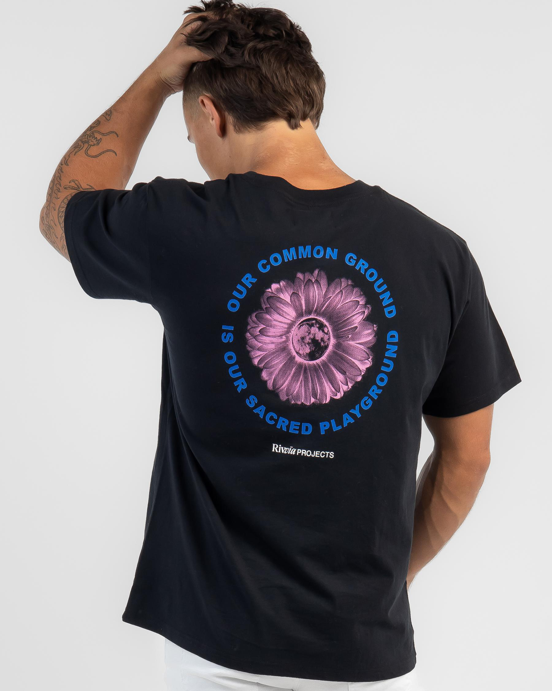 Shop Rivvia Common Ground T-Shirt In Black - Fast Shipping & Easy ...
