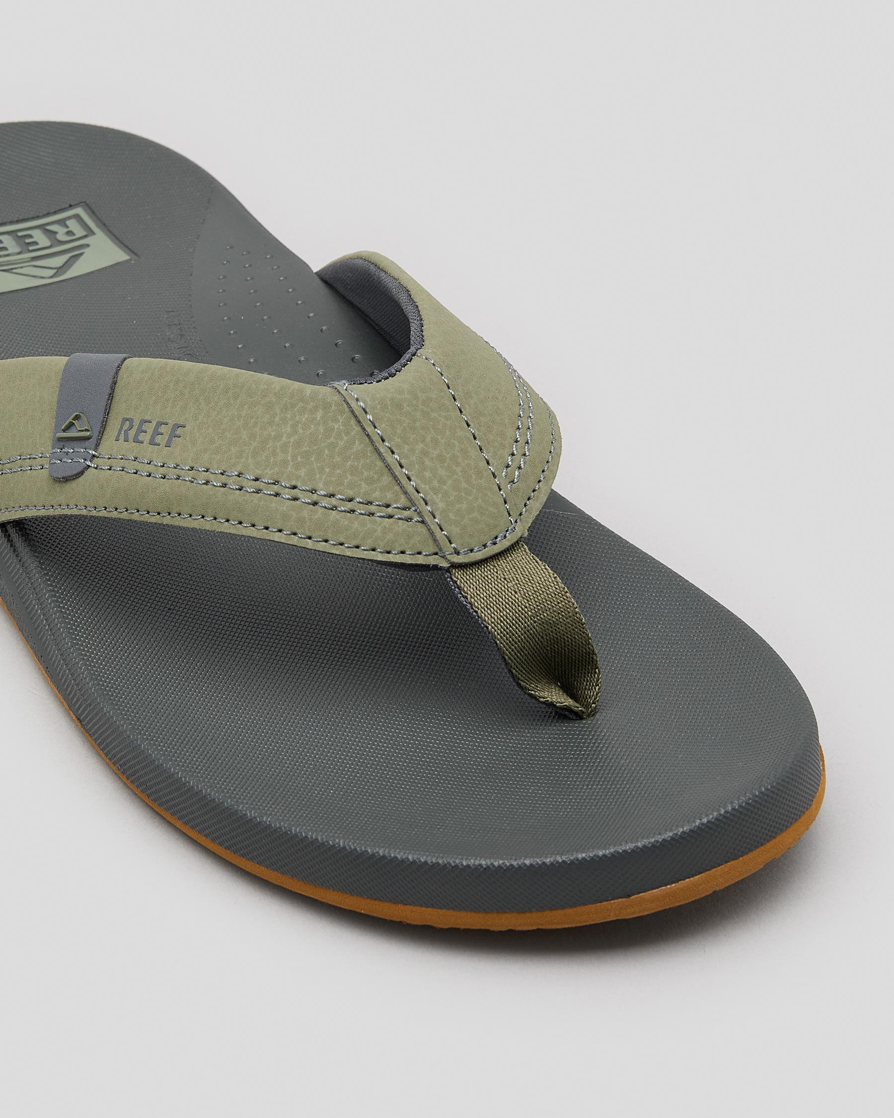 Shop Reef Cushion Spring Thongs In Grey/olive - Fast Shipping & Easy ...