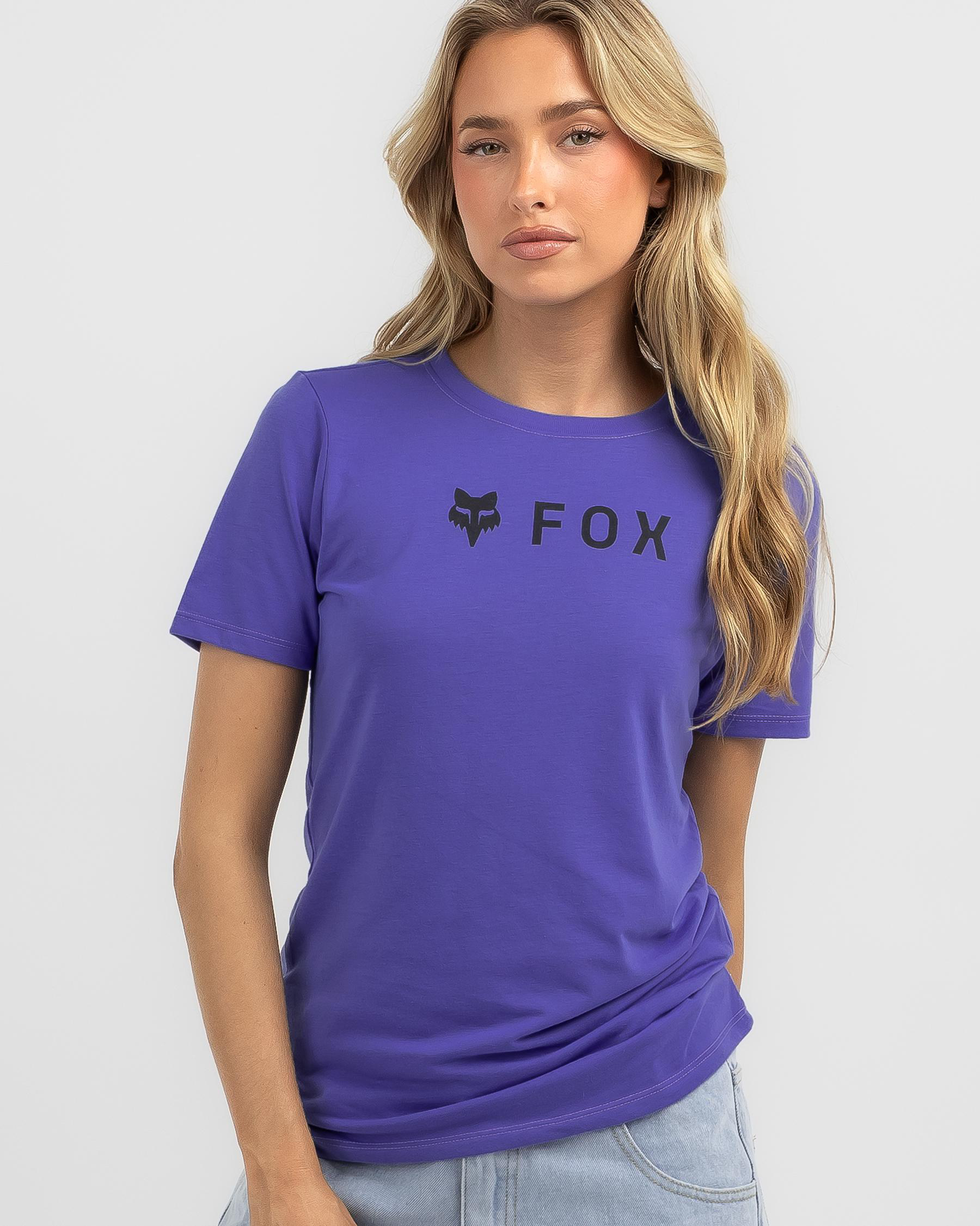 Shop Fox Absolute SS Tech T-Shirt In Violet - Fast Shipping & Easy ...
