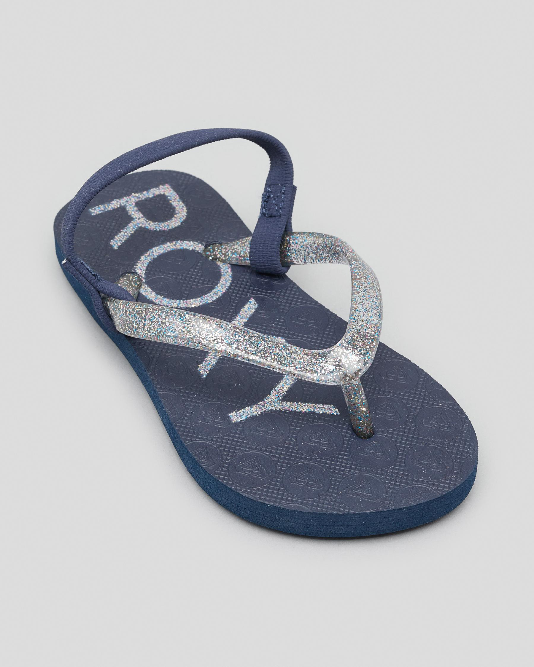 Shop Roxy Toddlers' Viva Sparkle Thongs In Navy - Fast Shipping & Easy Returns - City Beach ...