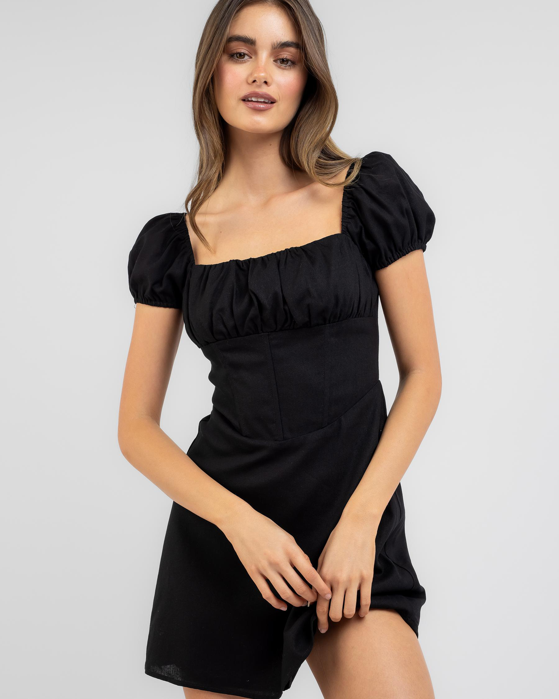 Shop Ava And Ever Reggie Dress In Black - Fast Shipping & Easy Returns ...