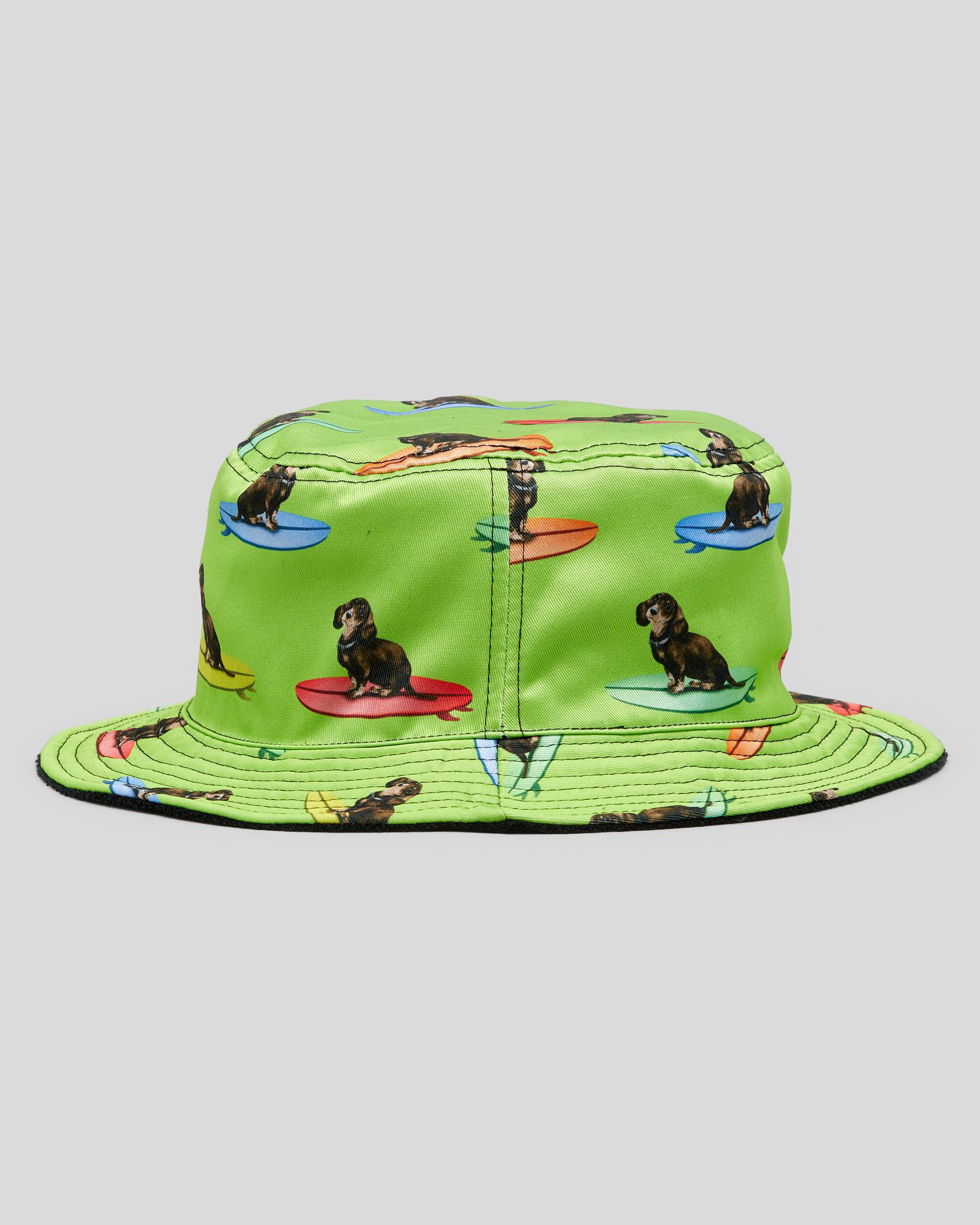 Shop Lucid Good Doggo Reversible Bucket Hat In Fluro Green - Fast ...