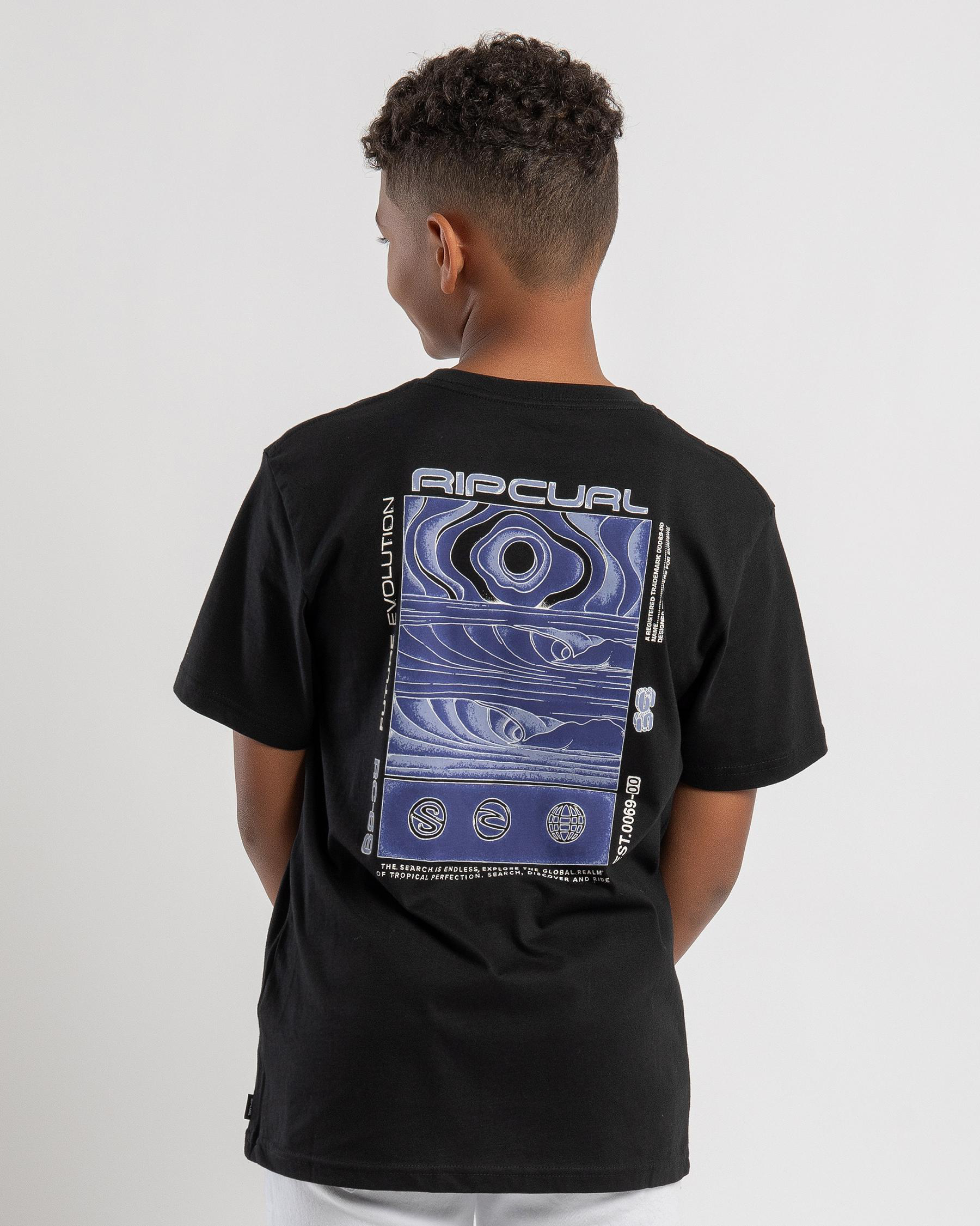 Shop Rip Curl Boys' Future Evolution Art T-Shirt In Black - Fast Shipping & Easy Returns - City ...
