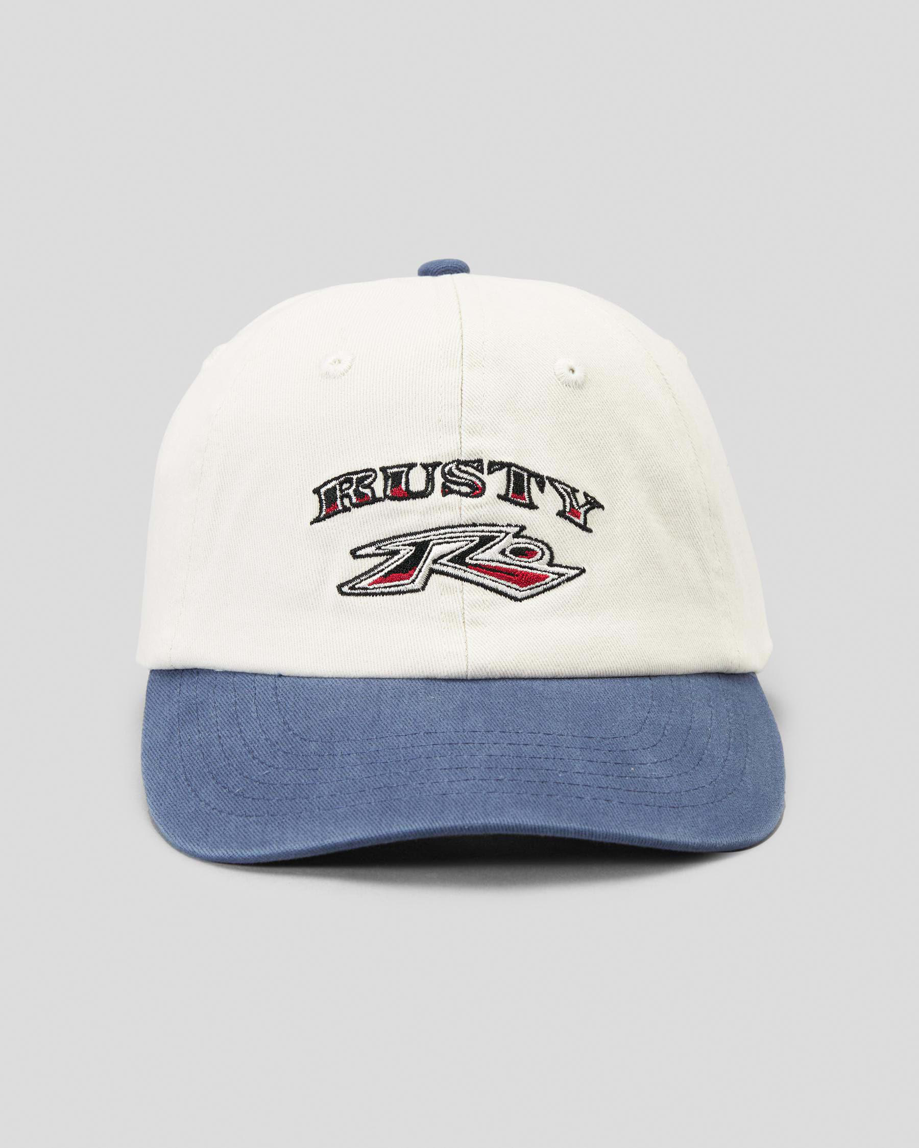 Shop Rusty Been Better Adjustable Dad Cap In China Blue - Fast Shipping ...