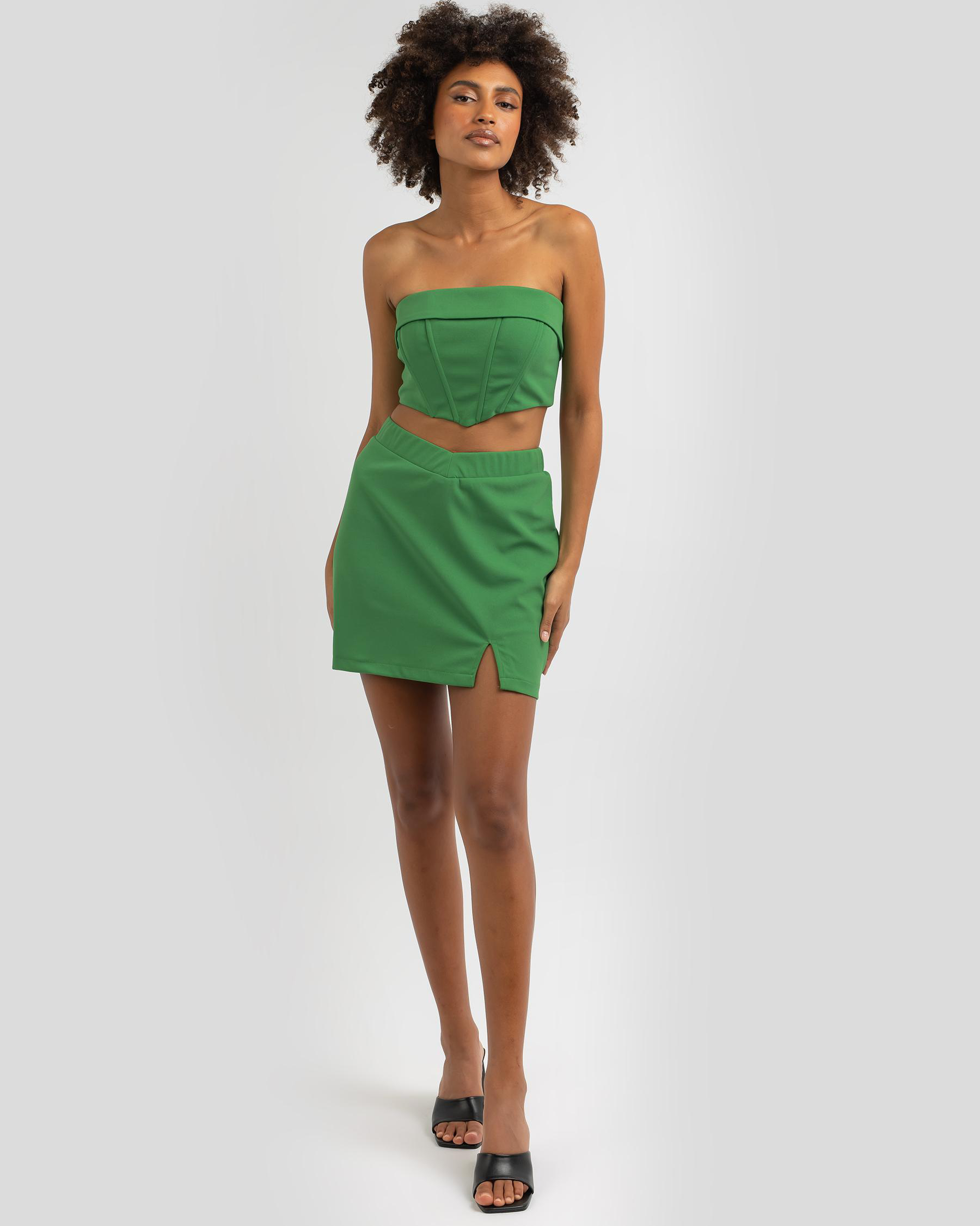 Shop Alice Elle Amelia Top In Green - Fast Shipping & Easy Returns ...