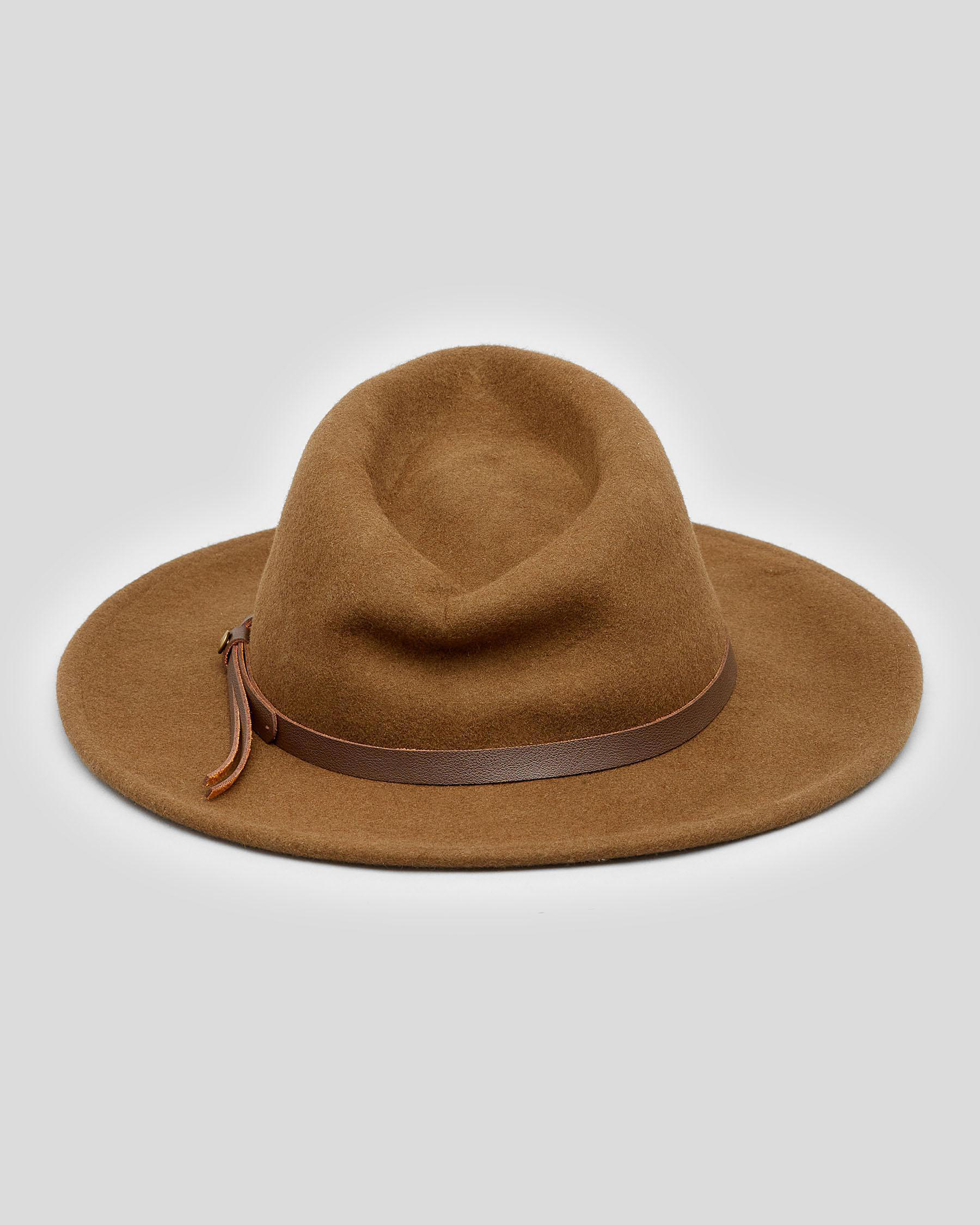 Shop Rusty Ned Felt Hat In Gun Green - Fast Shipping & Easy Returns ...