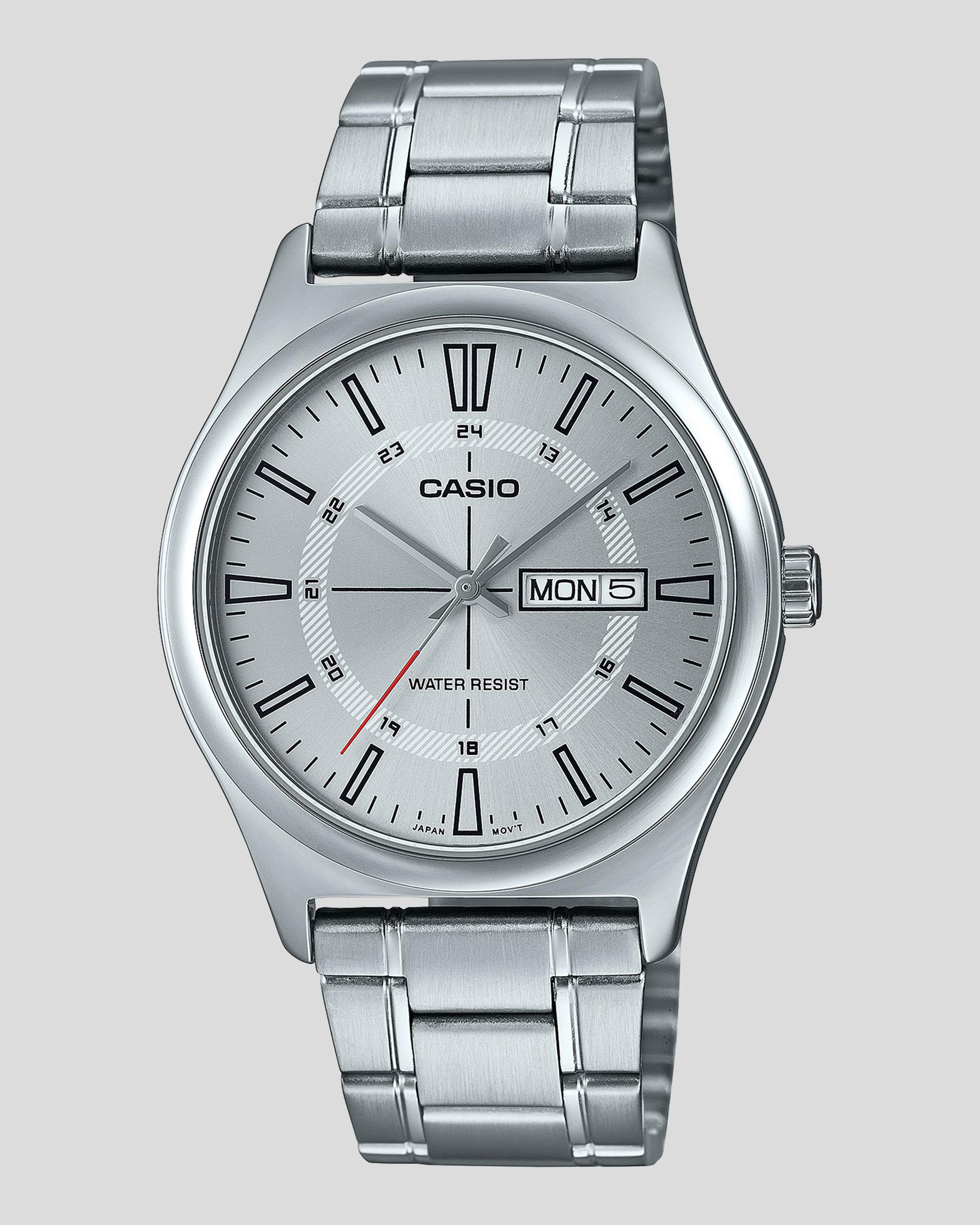 Casio MTPV006D-7C Watch In Silver - FREE* Shipping & Easy Returns ...