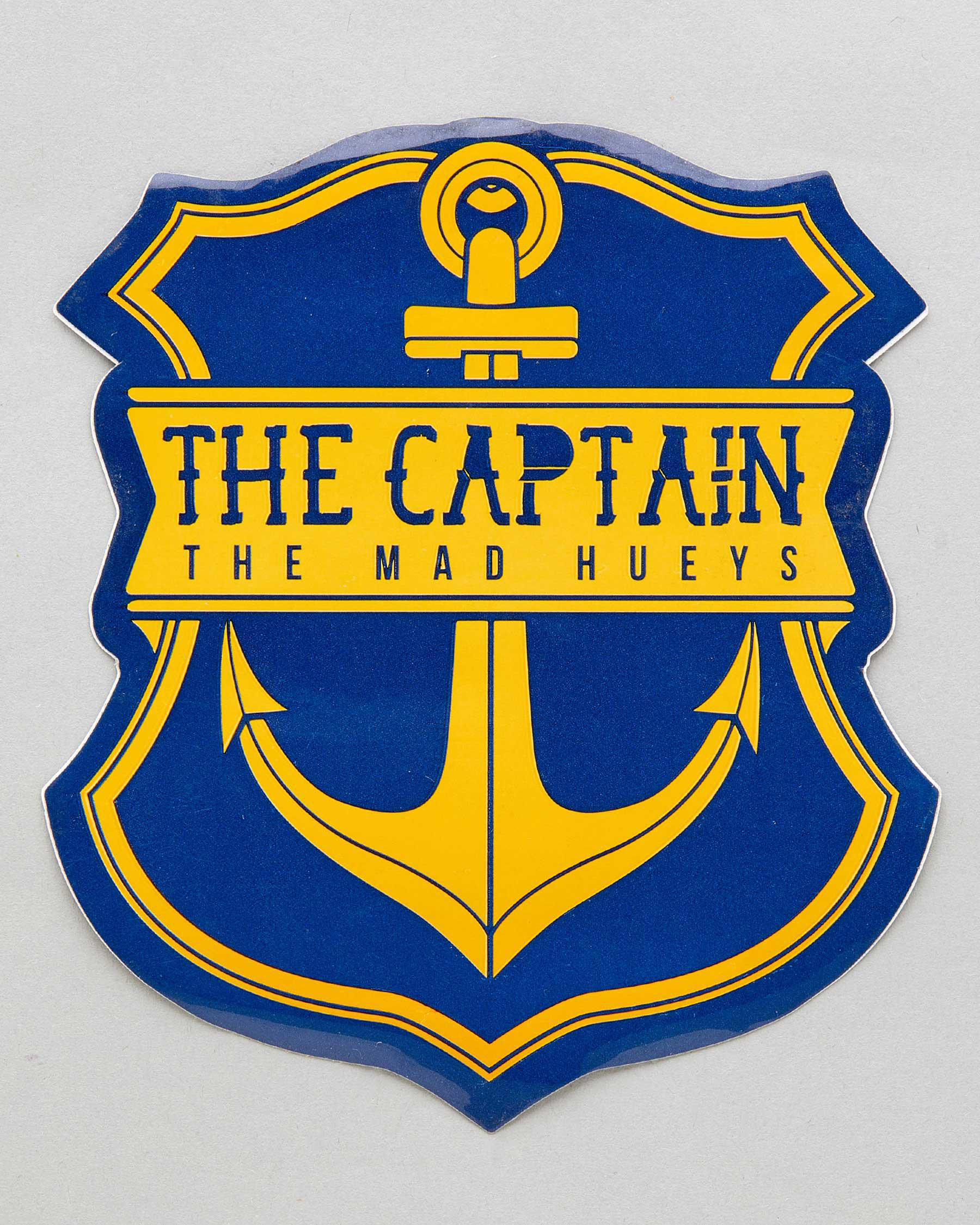 Shop The Mad Hueys Captain Sticker In Navy - Fast Shipping & Easy ...