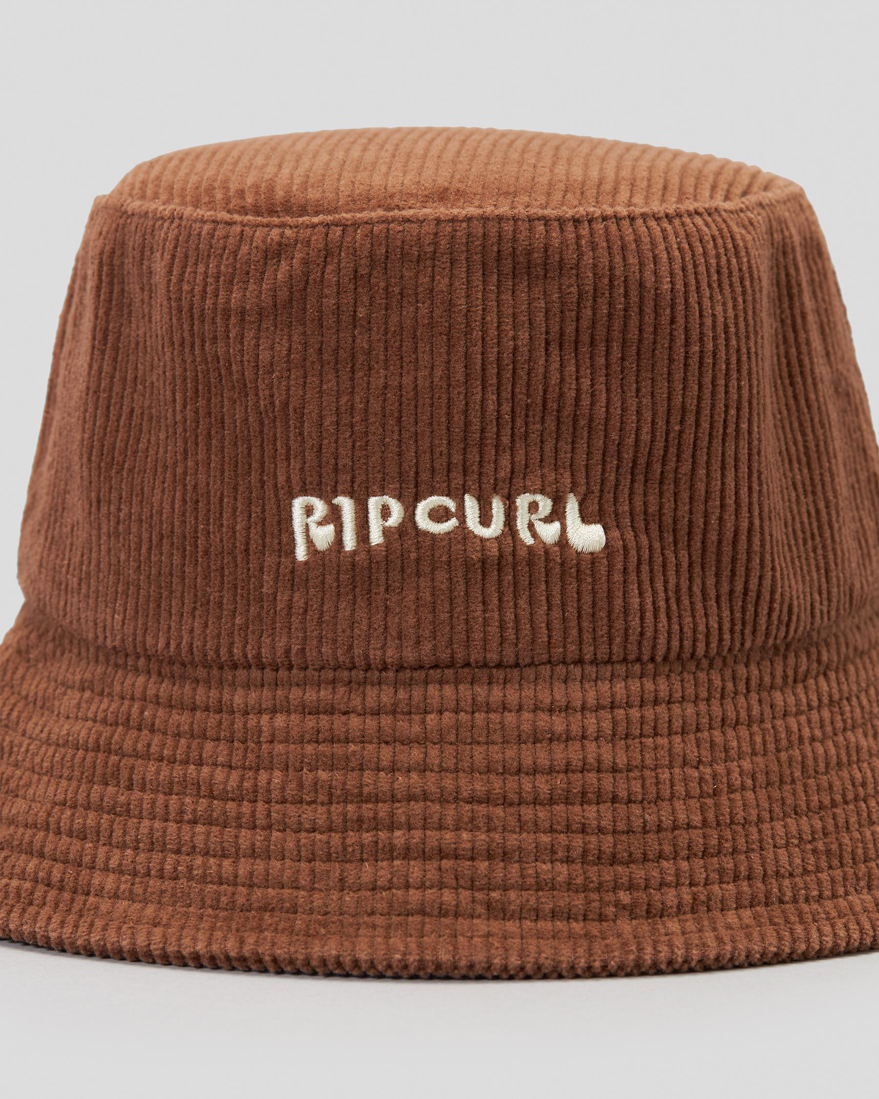 Shop Rip Curl Cord Surf Bucket Hat In Brown - Fast Shipping & Easy ...