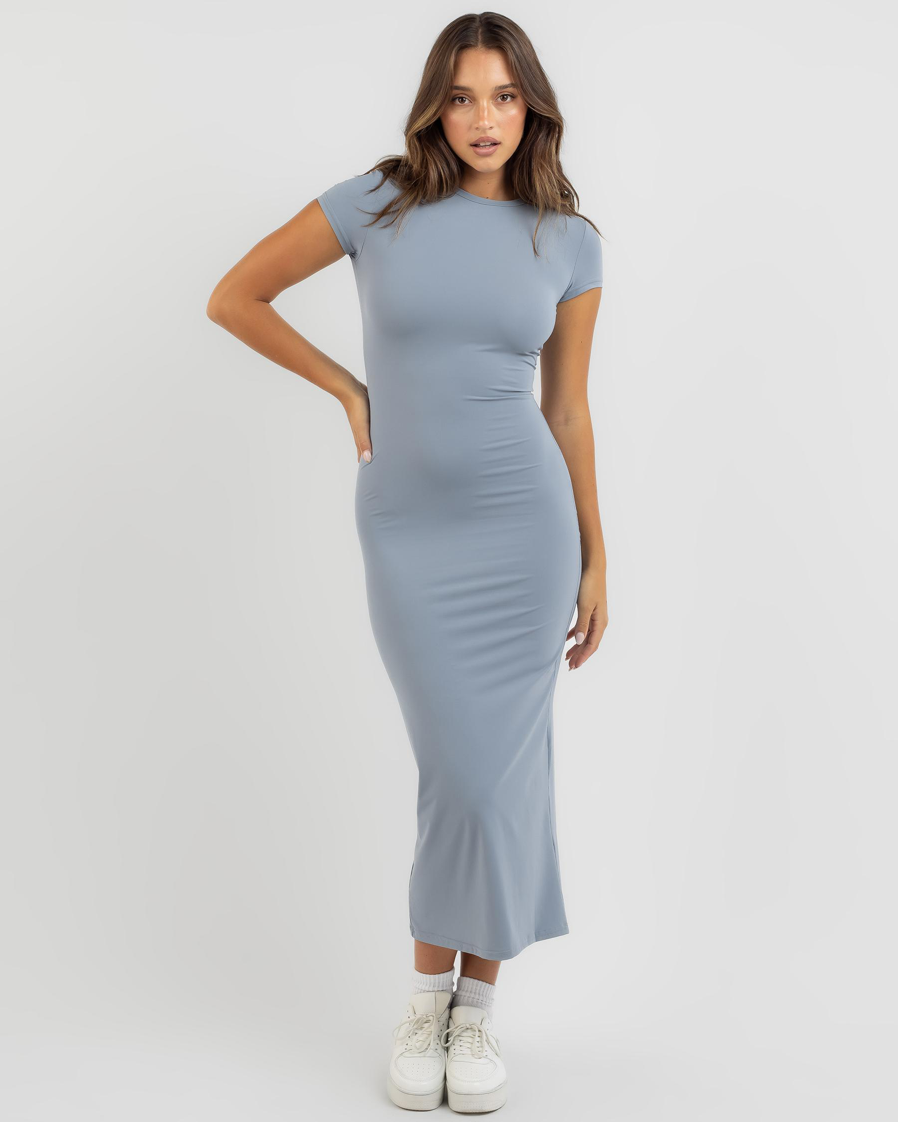 Shop Thanne Lulu Maxi Dress In Blue - Fast Shipping & Easy Returns ...