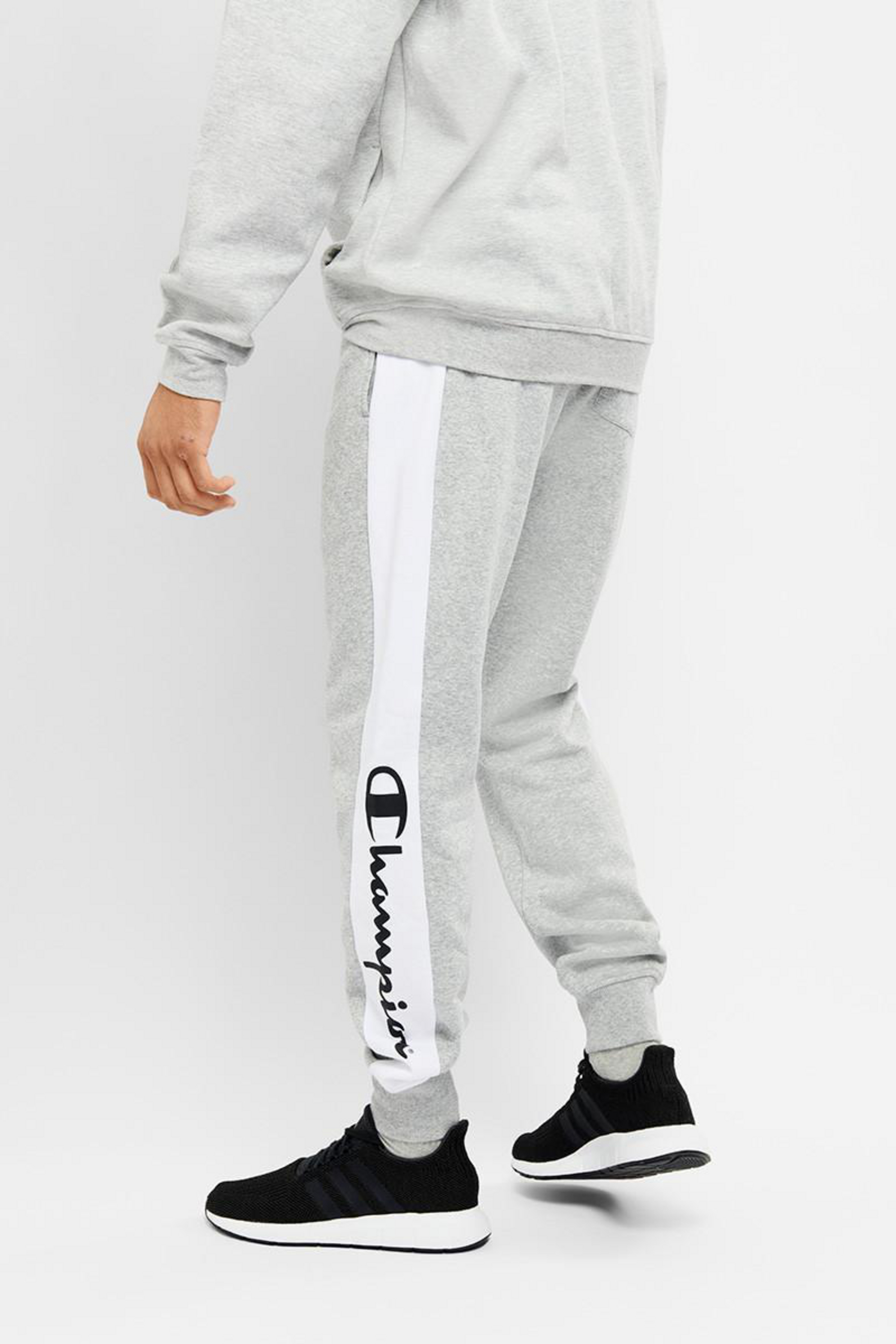 Shop Champion Panel Track Pants In Oxford Heather - Fast Shipping ...