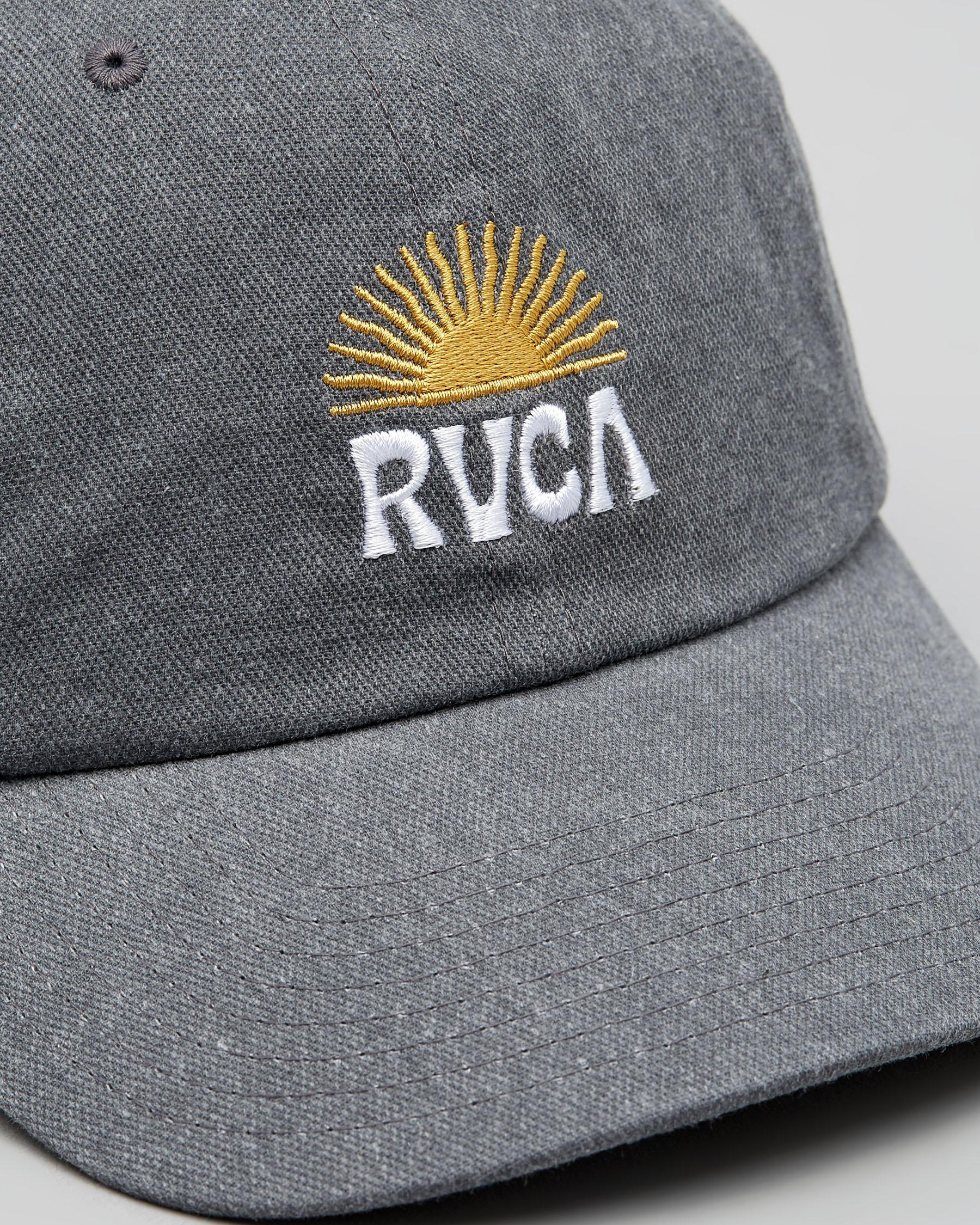 Shop RVCA Dawn Cap In Washed Black - Fast Shipping & Easy Returns ...