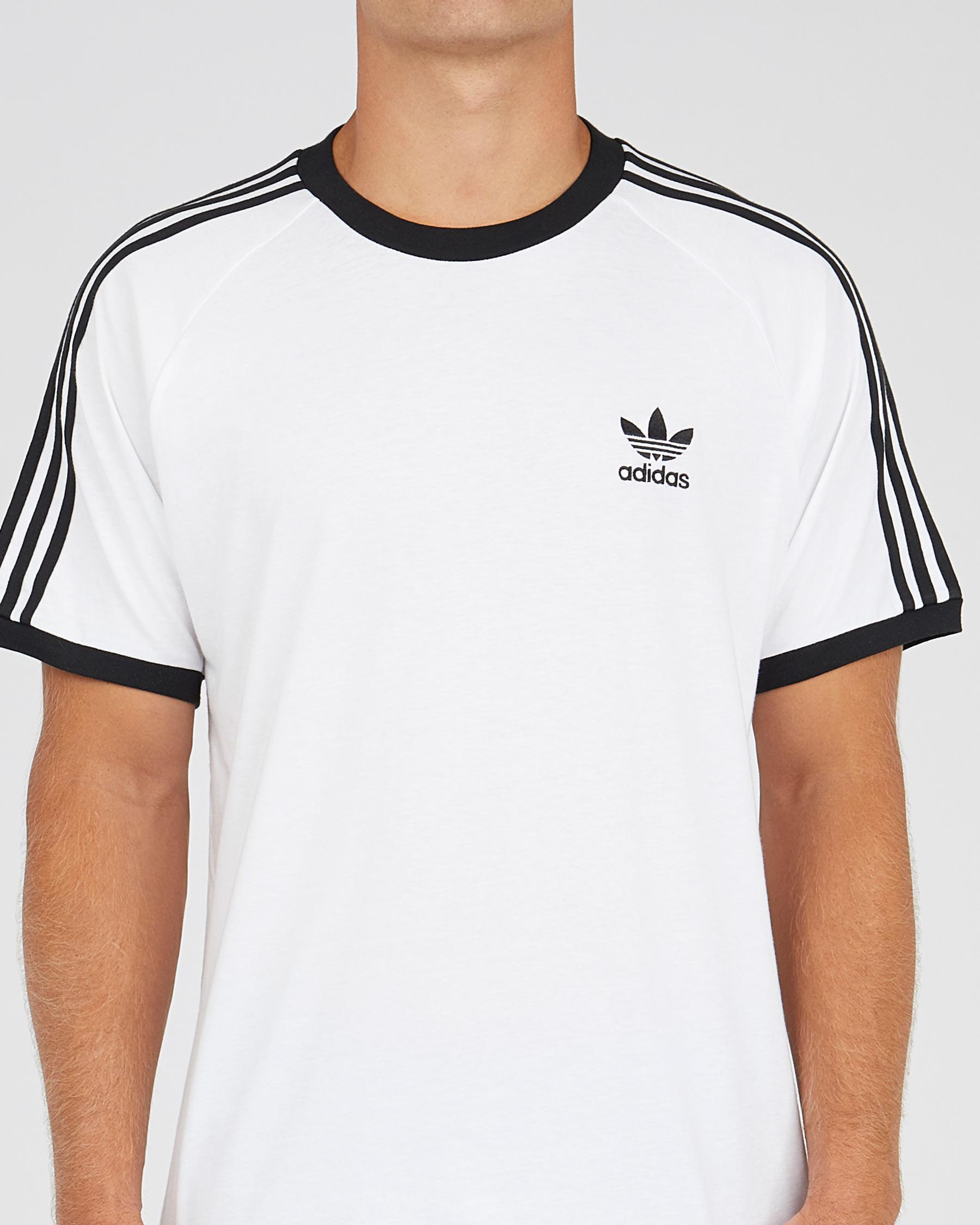 Shop adidas 3 Stripes T-Shirt In White - Fast Shipping & Easy Returns ...