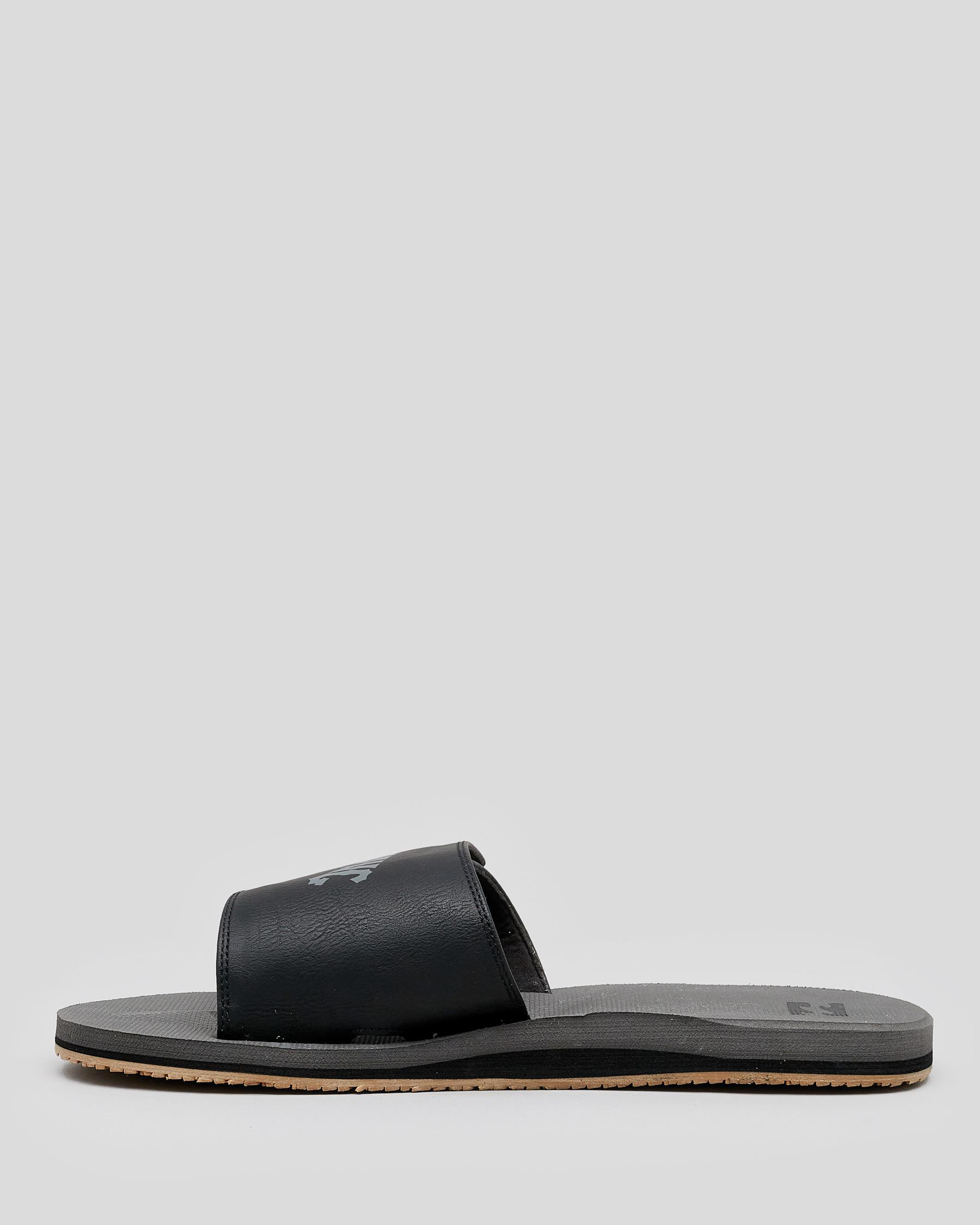 Shop Billabong All Day Impact Slides In Charcoal - Fast Shipping & Easy ...
