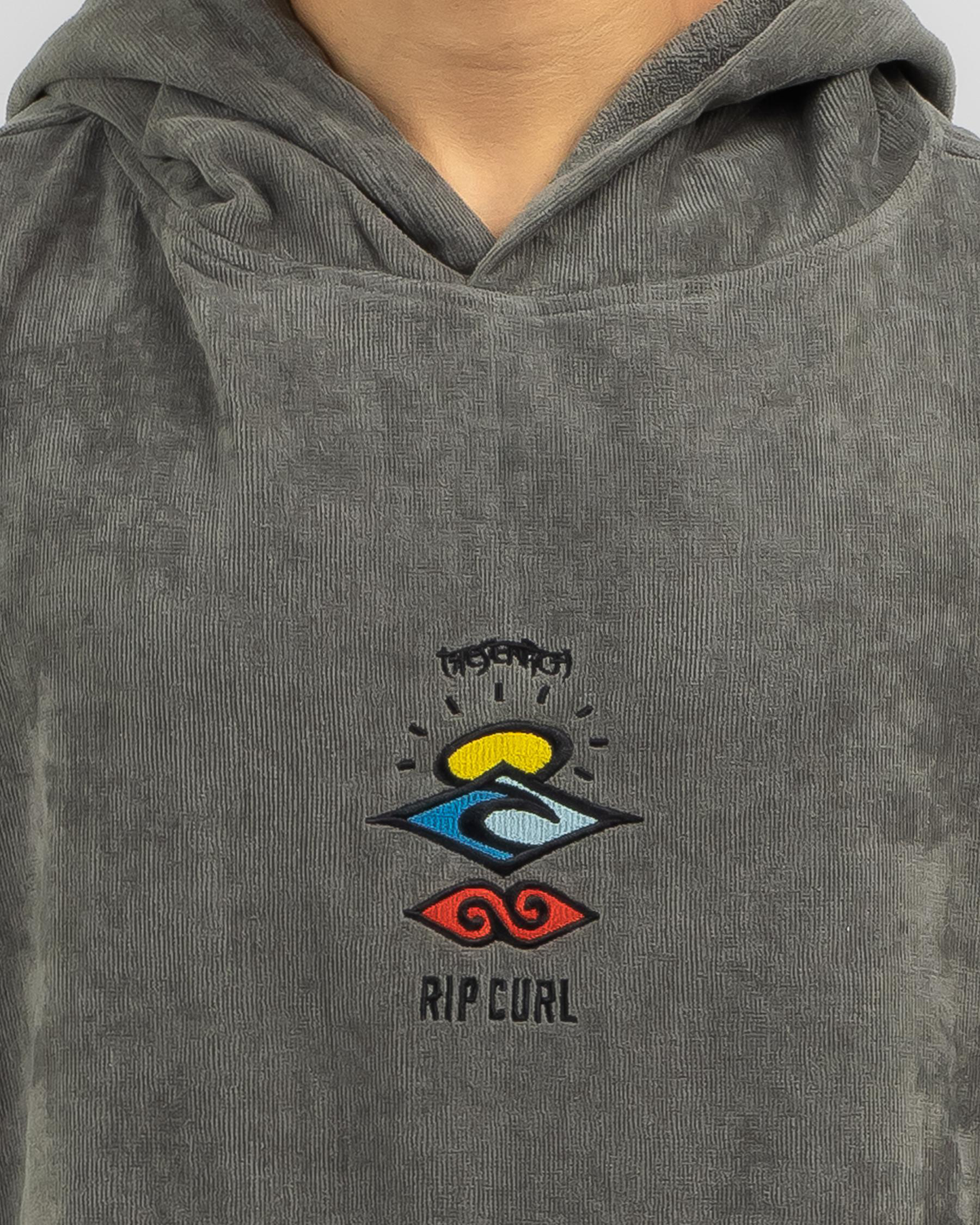 Rip Curl Logo Hooded Towel In Grey - Fast Shipping & Easy Returns ...
