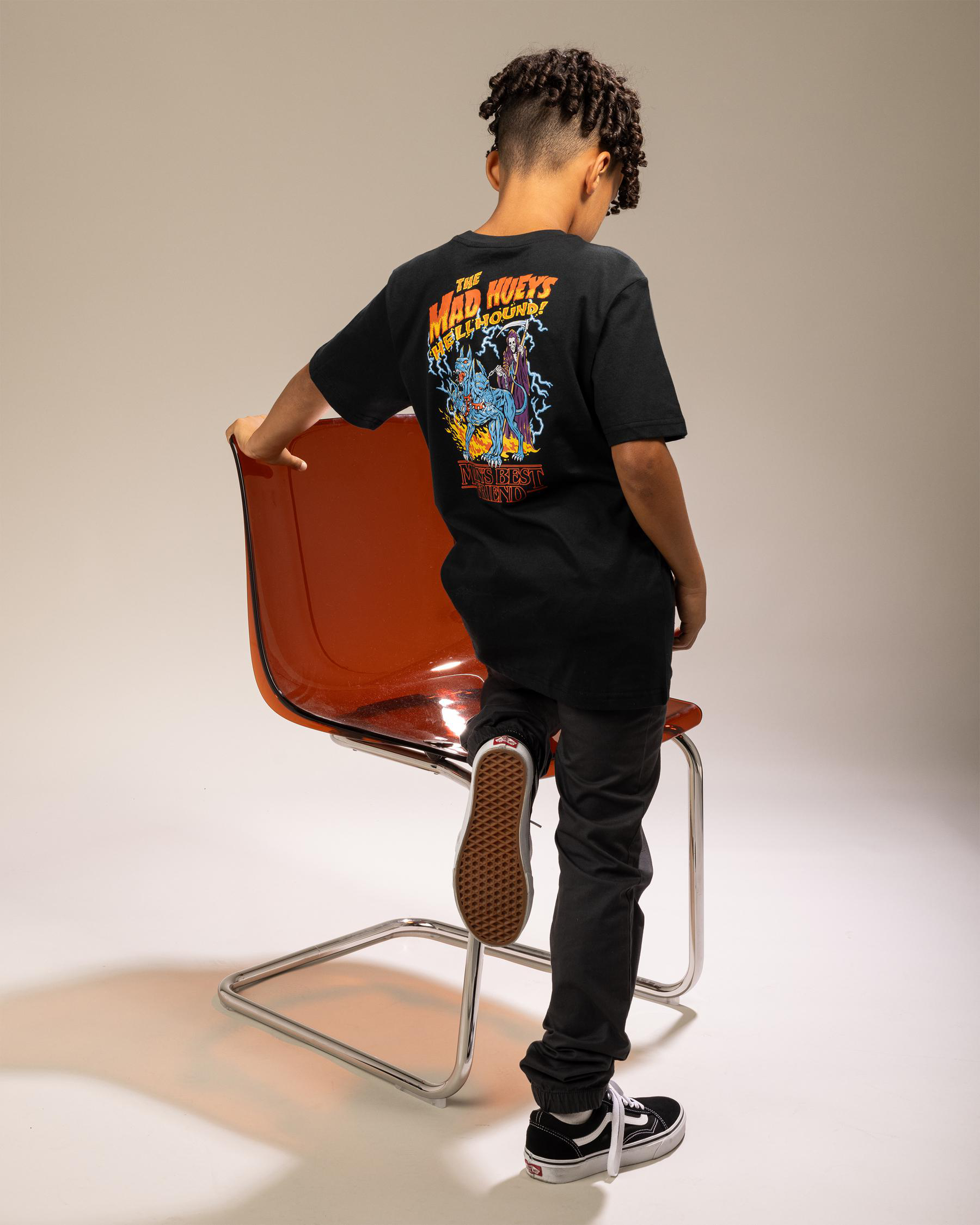 Shop The Mad Hueys Boys' Hellhound T-Shirt In Black - Fast Shipping ...
