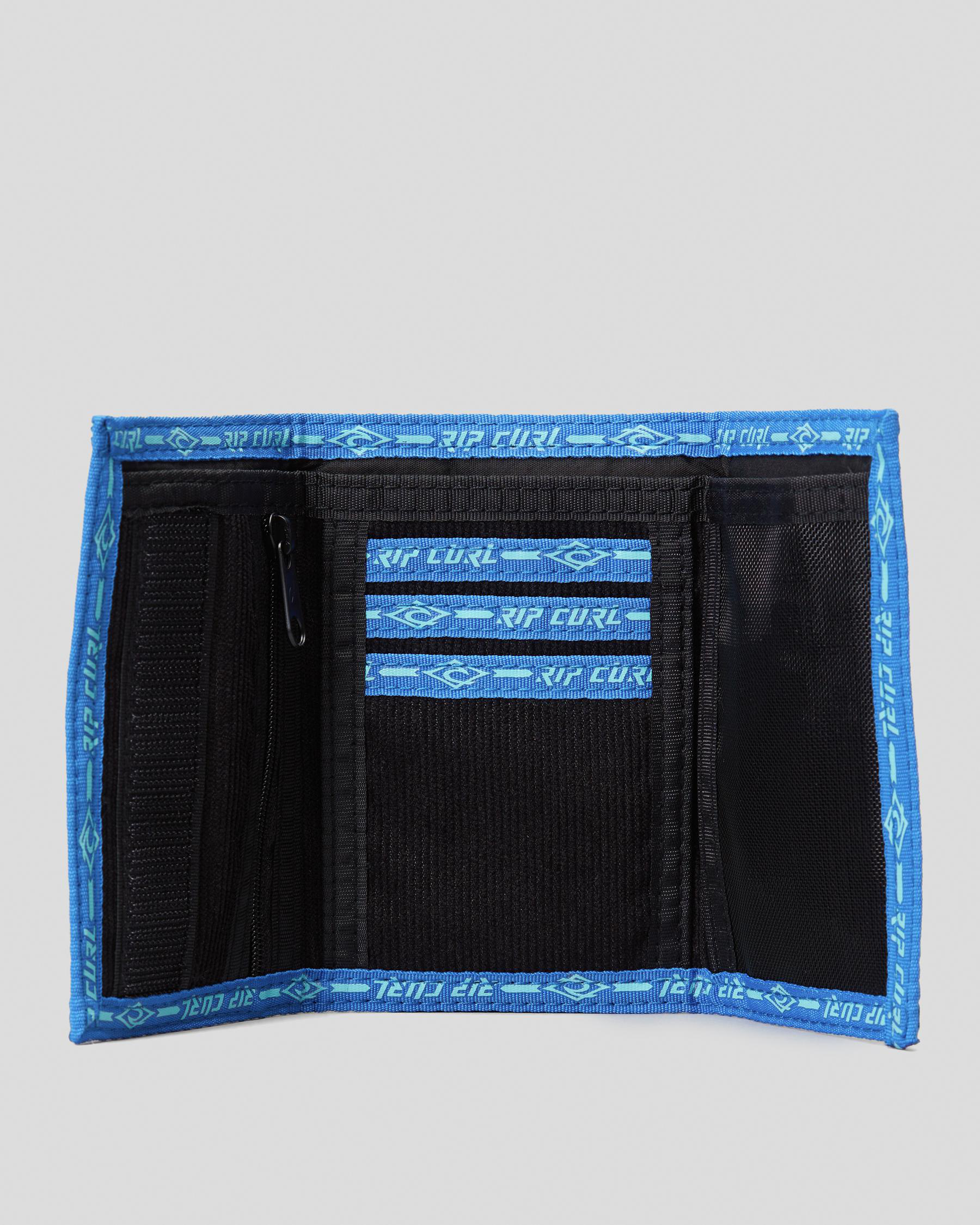 Shop Rip Curl Archive Cord Surf Trifold Wallet In Blue - Fast Shipping ...