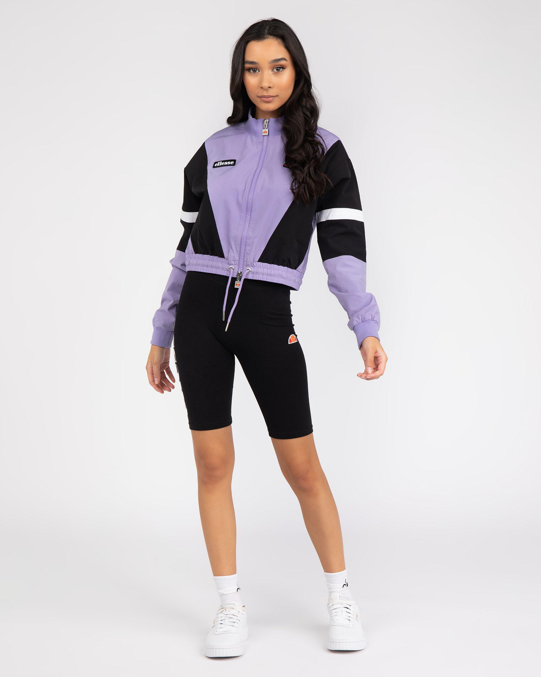 Shop Ellesse Stephanie Jacket In Purple/black - Fast Shipping & Easy Returns - City Beach Australia