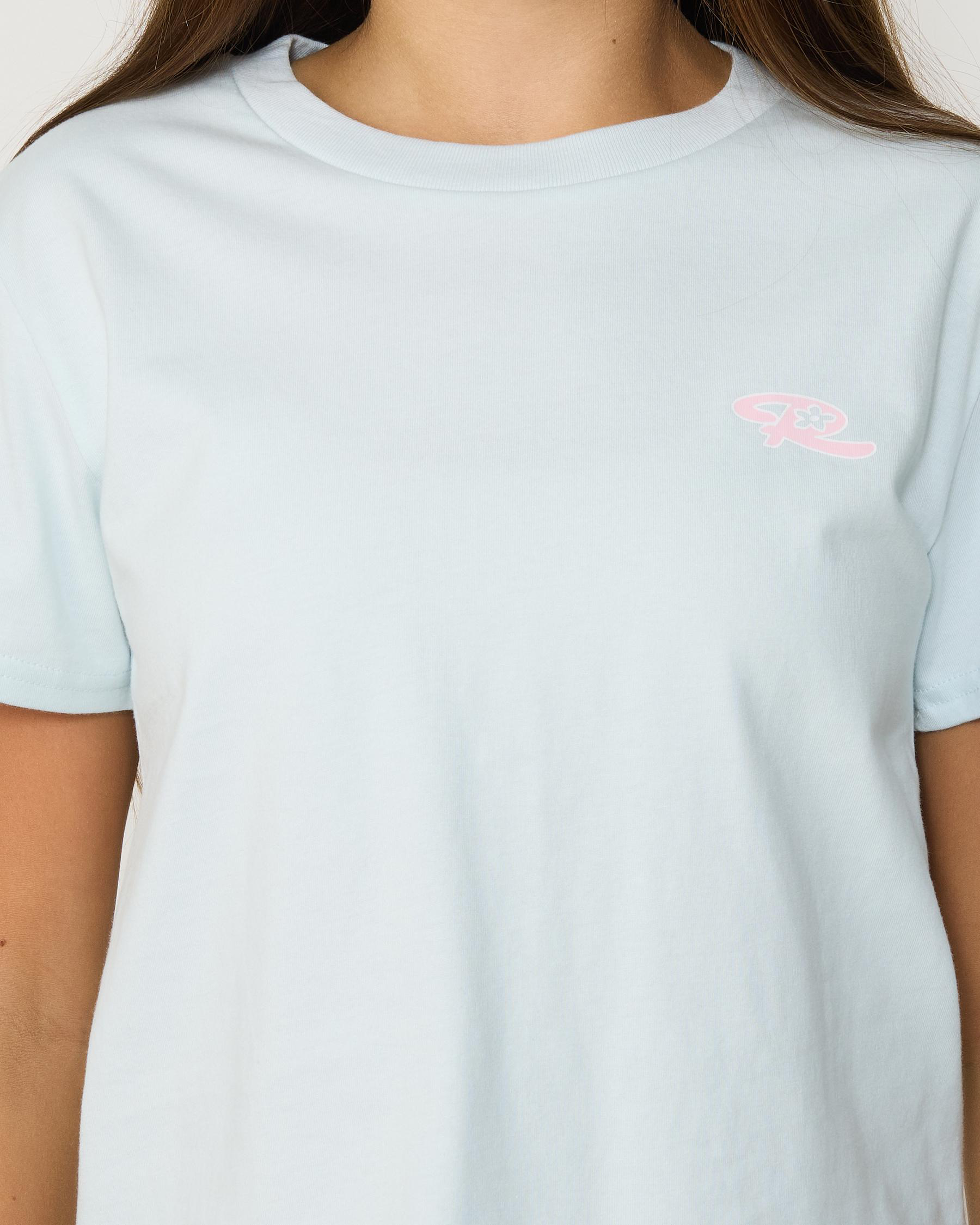 Shop Rusty Girls' Hibiscus Oversized T-Shirt In Celestial Blue - Fast ...