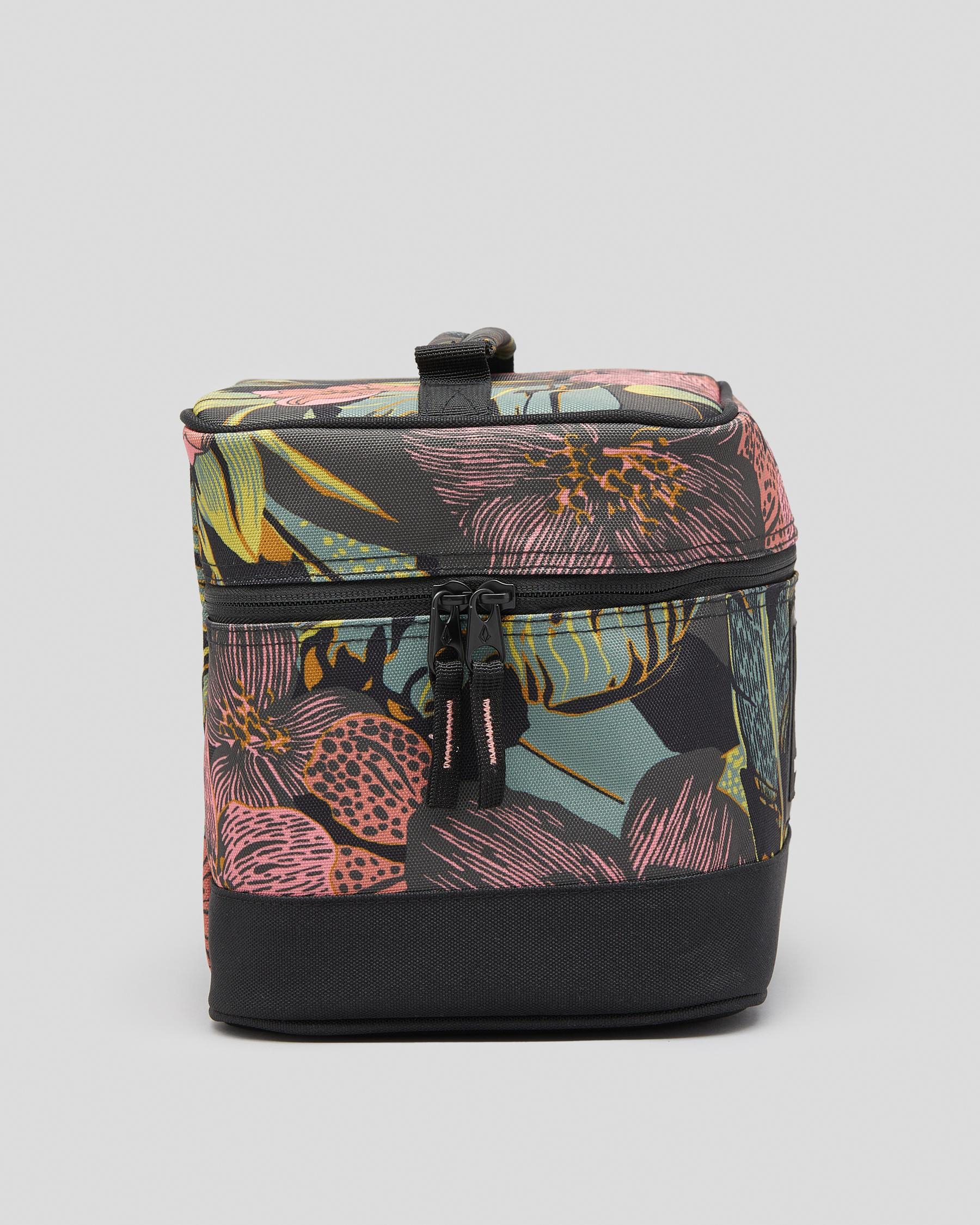 Shop Volcom Patch Attack Deluxe Makeup Case Set In Black/yellow - Fast Shipping & Easy Returns ...