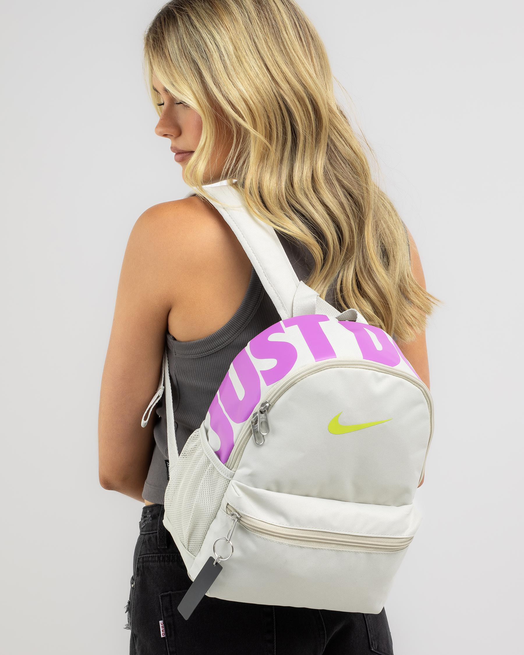 Shop Nike Mini Brazilia Backpack In Light Bone - Fast Shipping & Easy ...