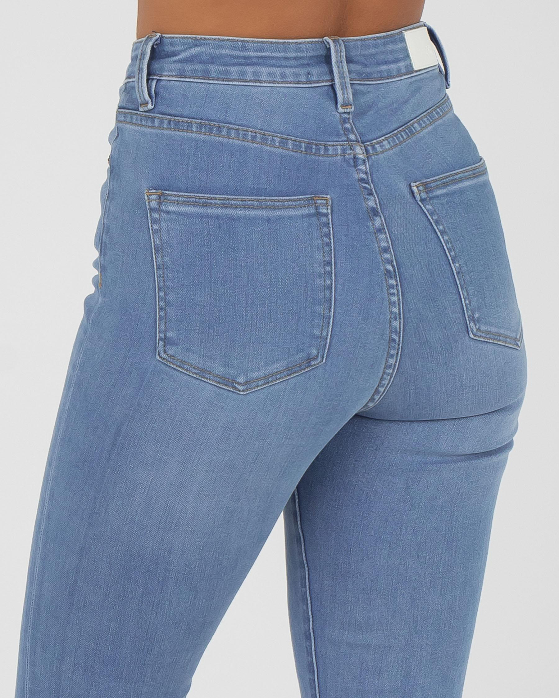 Shop Ziggy Denim Ziggy Denim Skyscraper Jeans In Blue Lover - Fast ...