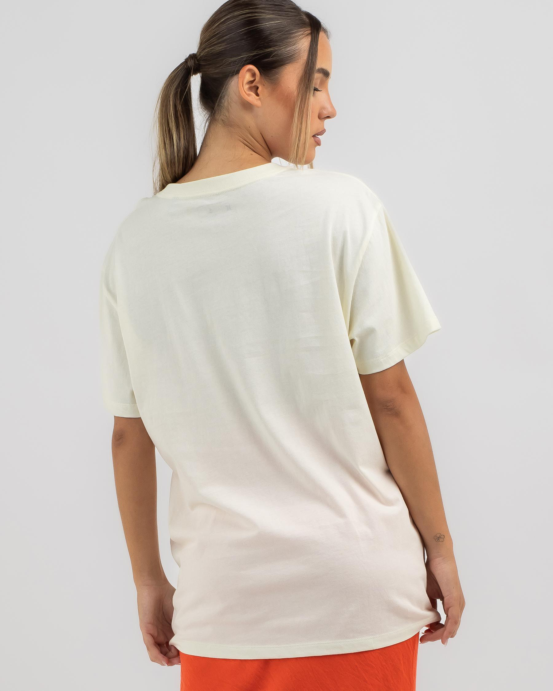 Shop Hurley Yoko Sun T-Shirt In Marshmallow - Fast Shipping & Easy ...