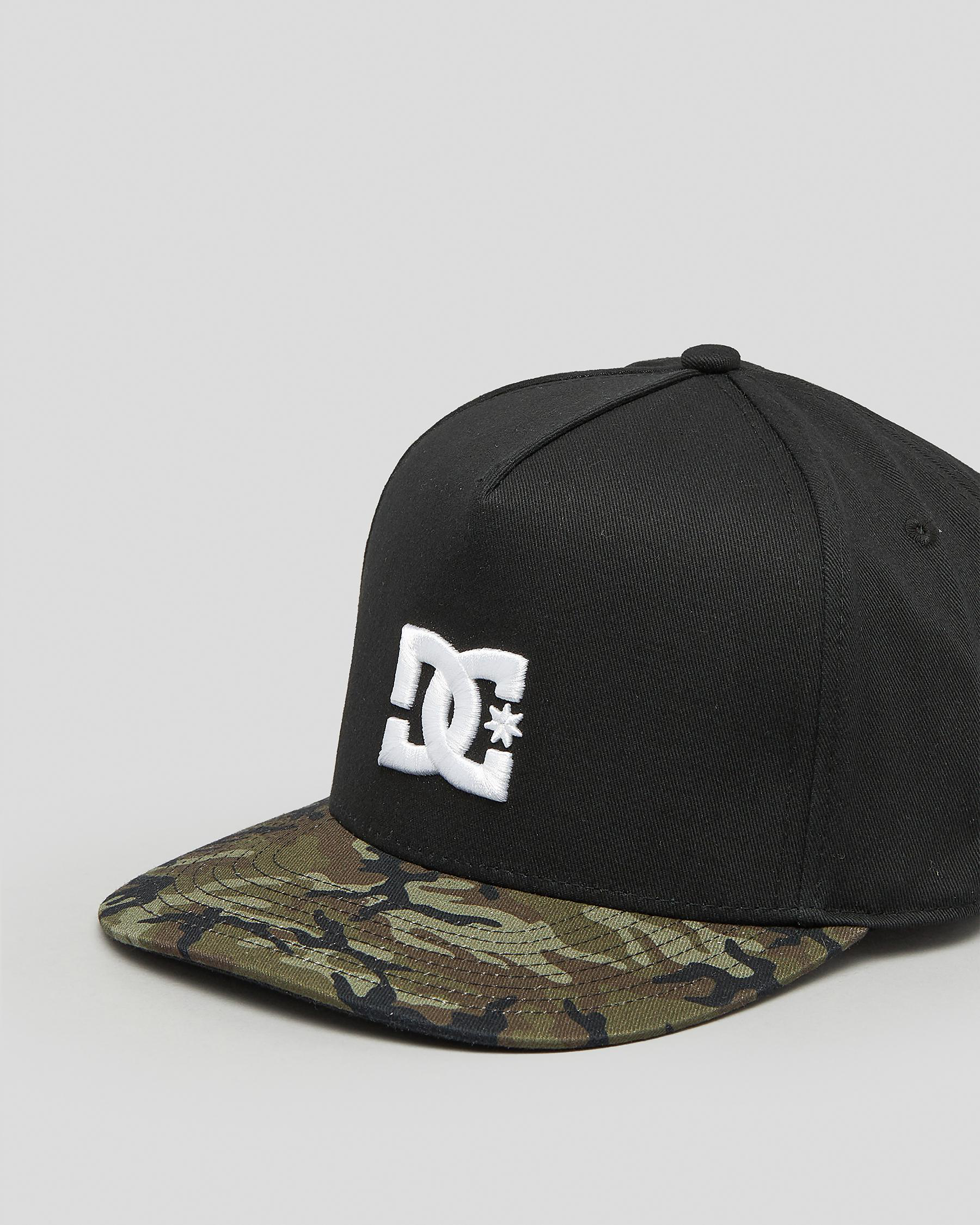 Shop DC Shoes Boys' Dyenotts Snapback Cap In Black/camo - Fast Shipping ...