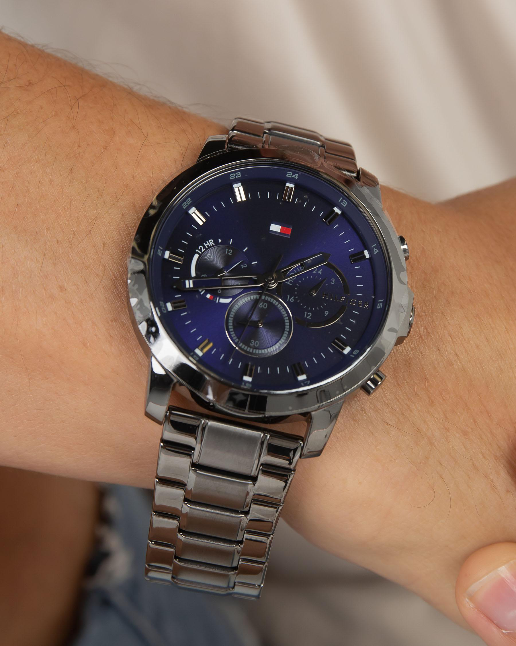 Shop Tommy Hilfiger Jameson Watch In Grey/blue - Fast Shipping & Easy ...