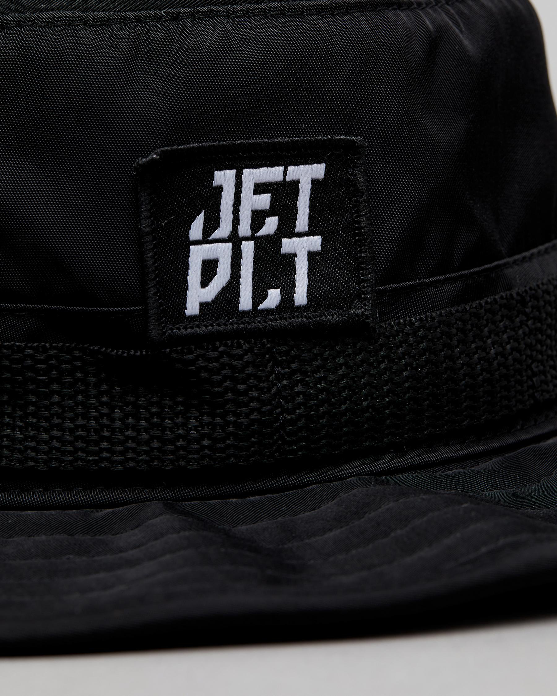 Shop Jetpilot Hiker Wide Brim Hat In Black - Fast Shipping & Easy ...