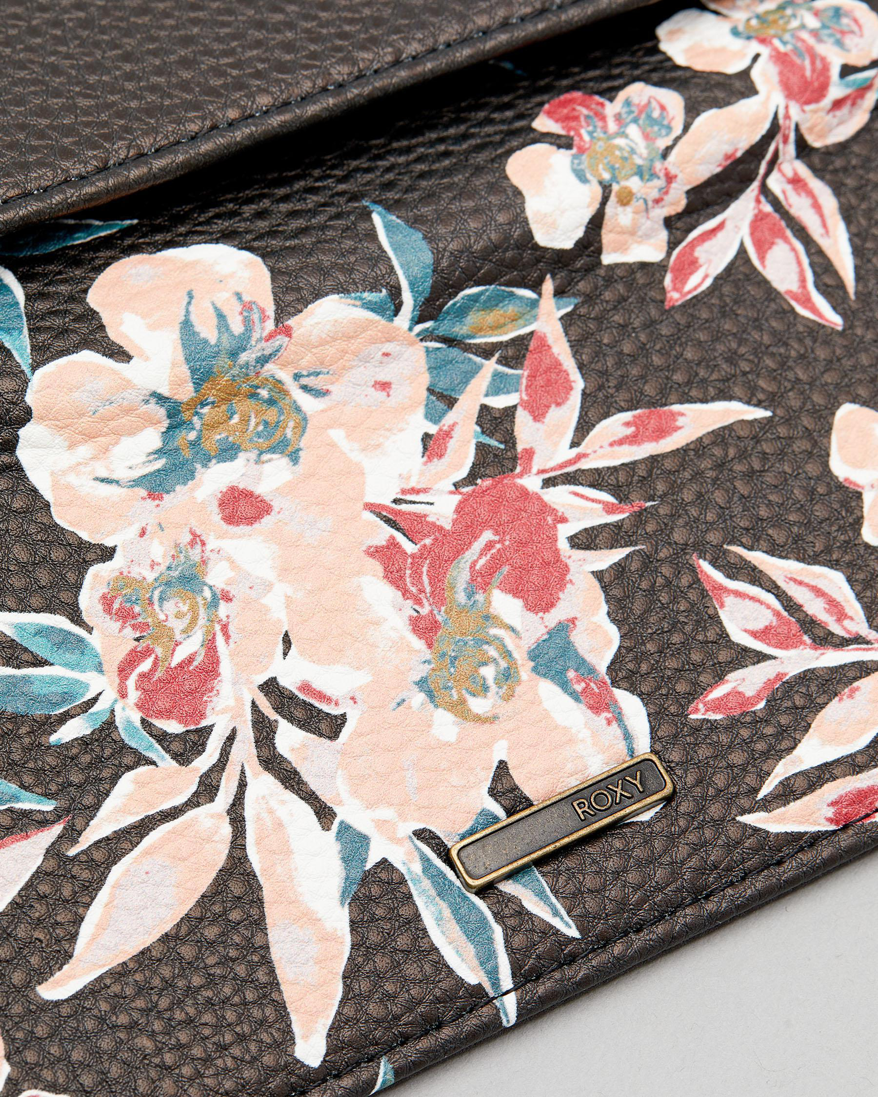 Shop Roxy Hazy Daze Wallet In Anthracite Wonder Garden S - Fast ...