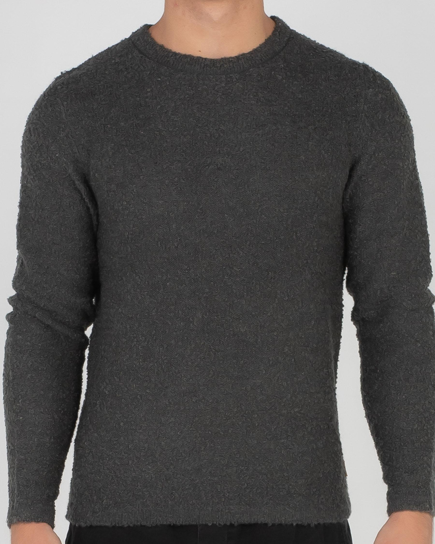 Shop Rusty Aspect Crew Neck Knit In Pavement - Fast Shipping & Easy ...