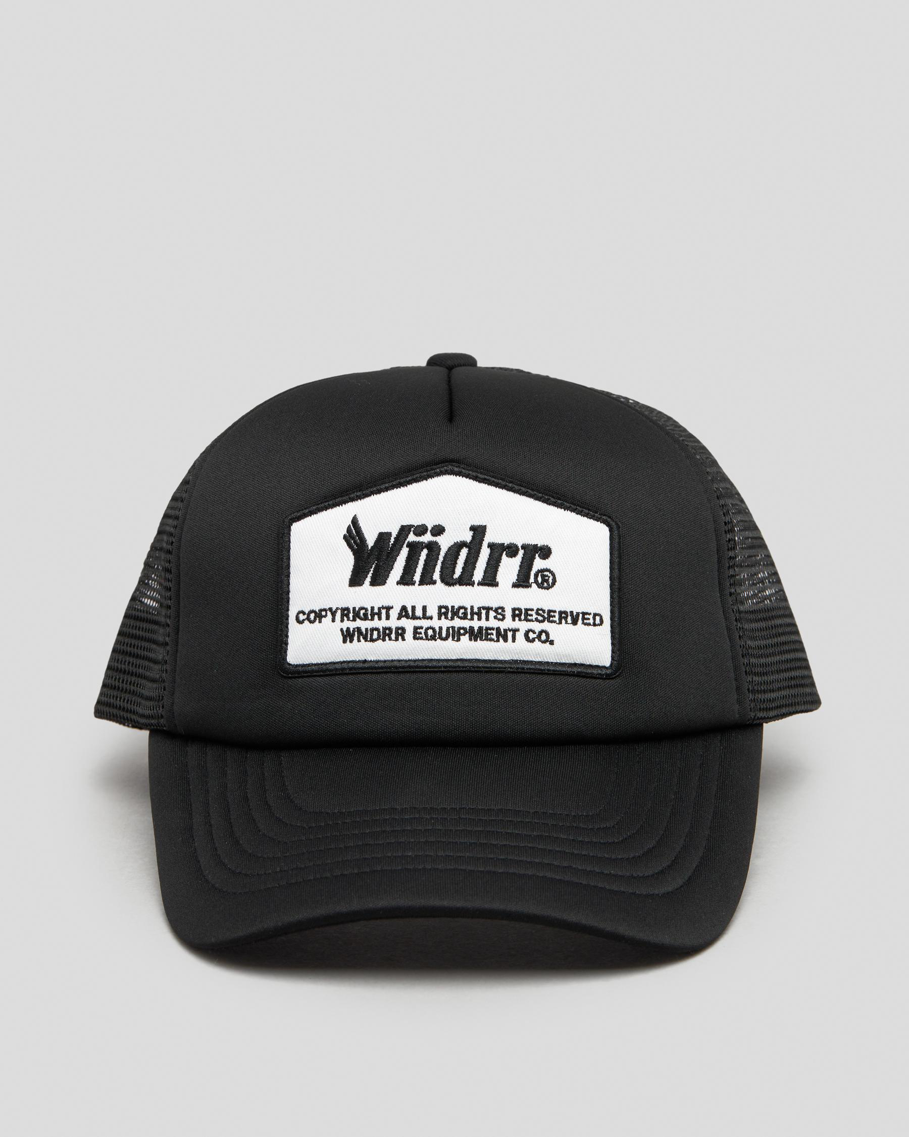 Shop Wndrr Boundary Trucker Cap In Black - Fast Shipping & Easy Returns ...