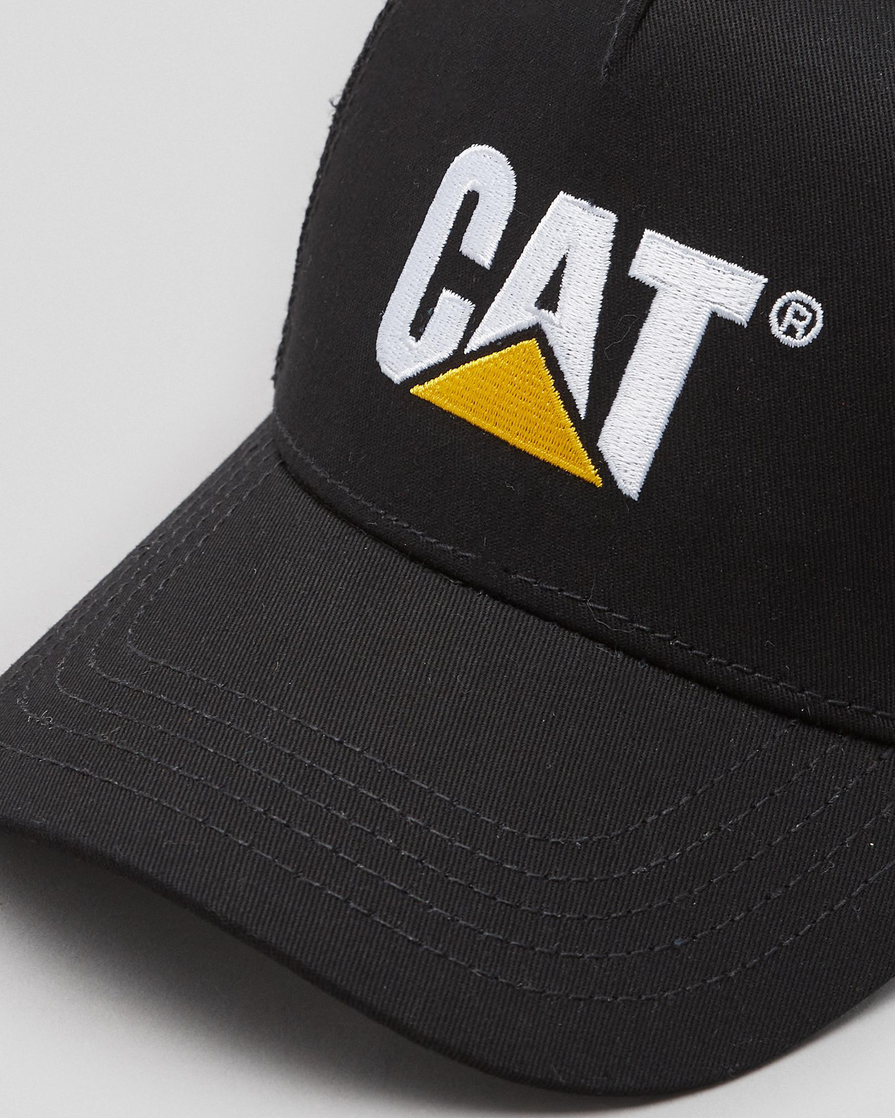 Shop Cat Design Mesh Cap In Pitch Black - Fast Shipping & Easy Returns ...