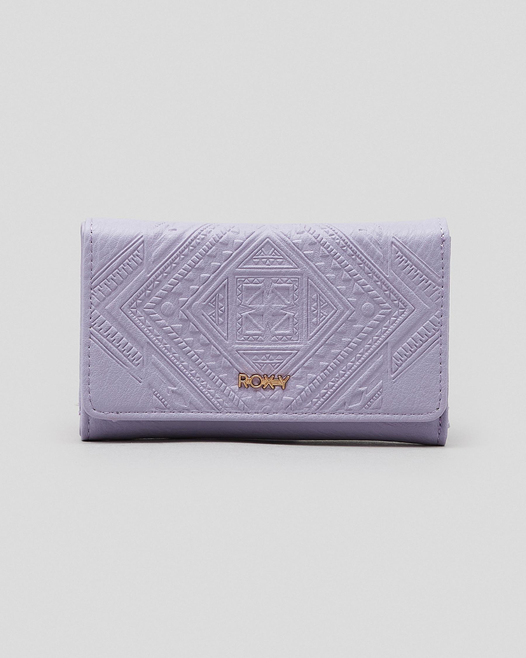 Shop Roxy Crazy Diamond Wallet In Pastel Lilac - Fast Shipping & Easy ...