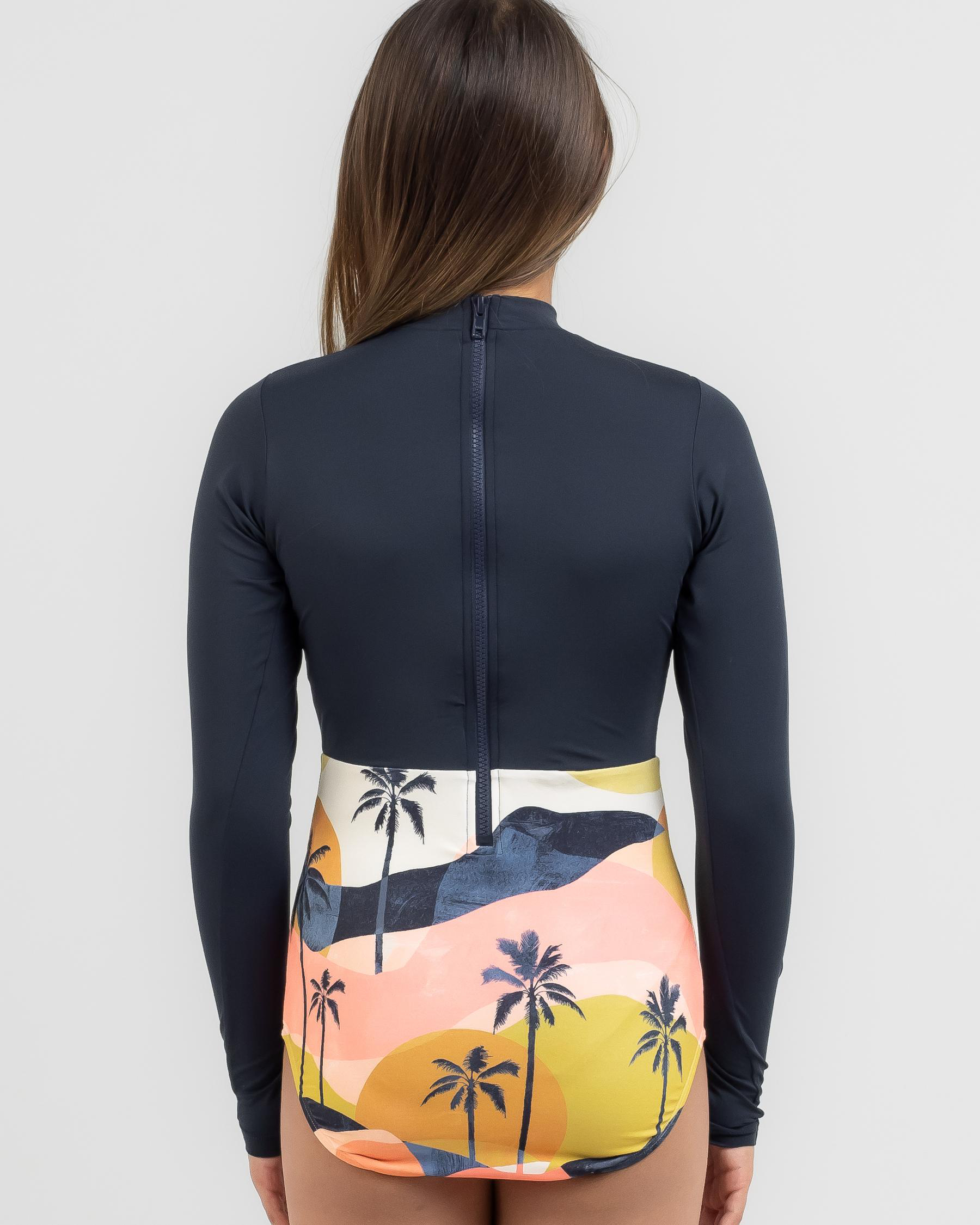 Rip Curl Girls' Melting Long Sleeve Surfsuit In Navy | City Beach Australia