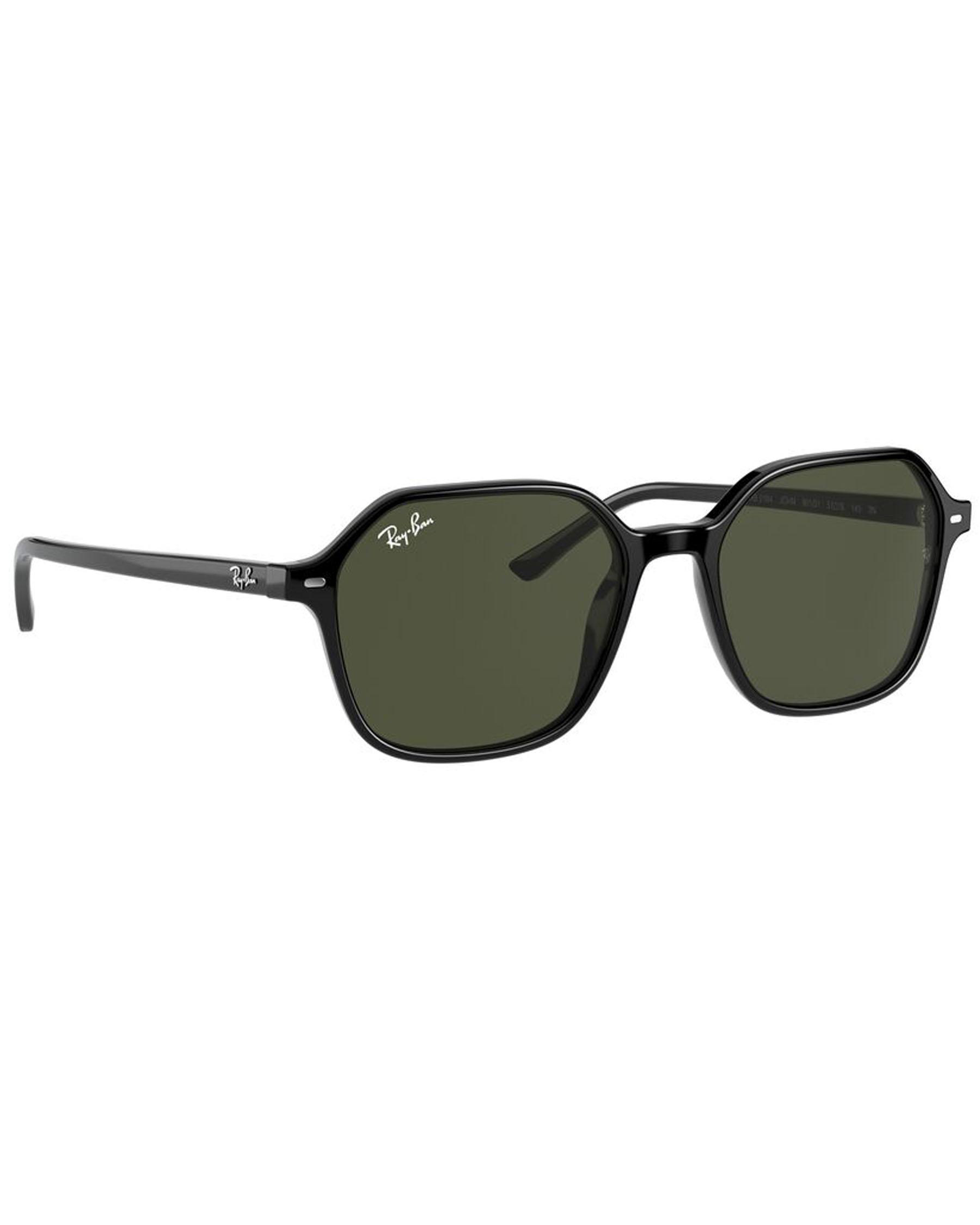 Shop Ray-Ban John RB9294 Sunglasses In Black W/g15 Green - Fast ...