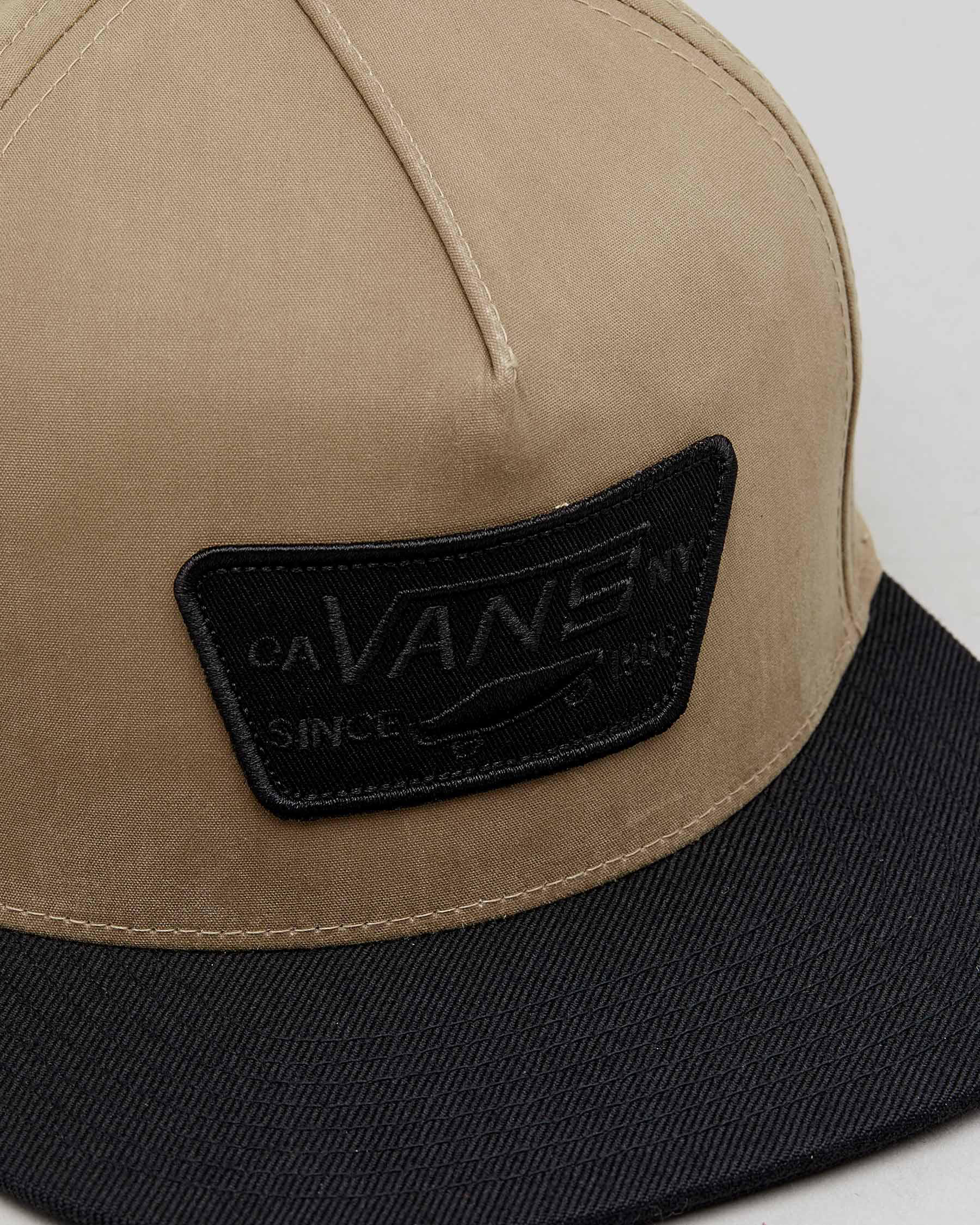 Shop Vans Full Patch Snapback In Dirt/black - Fast Shipping & Easy ...