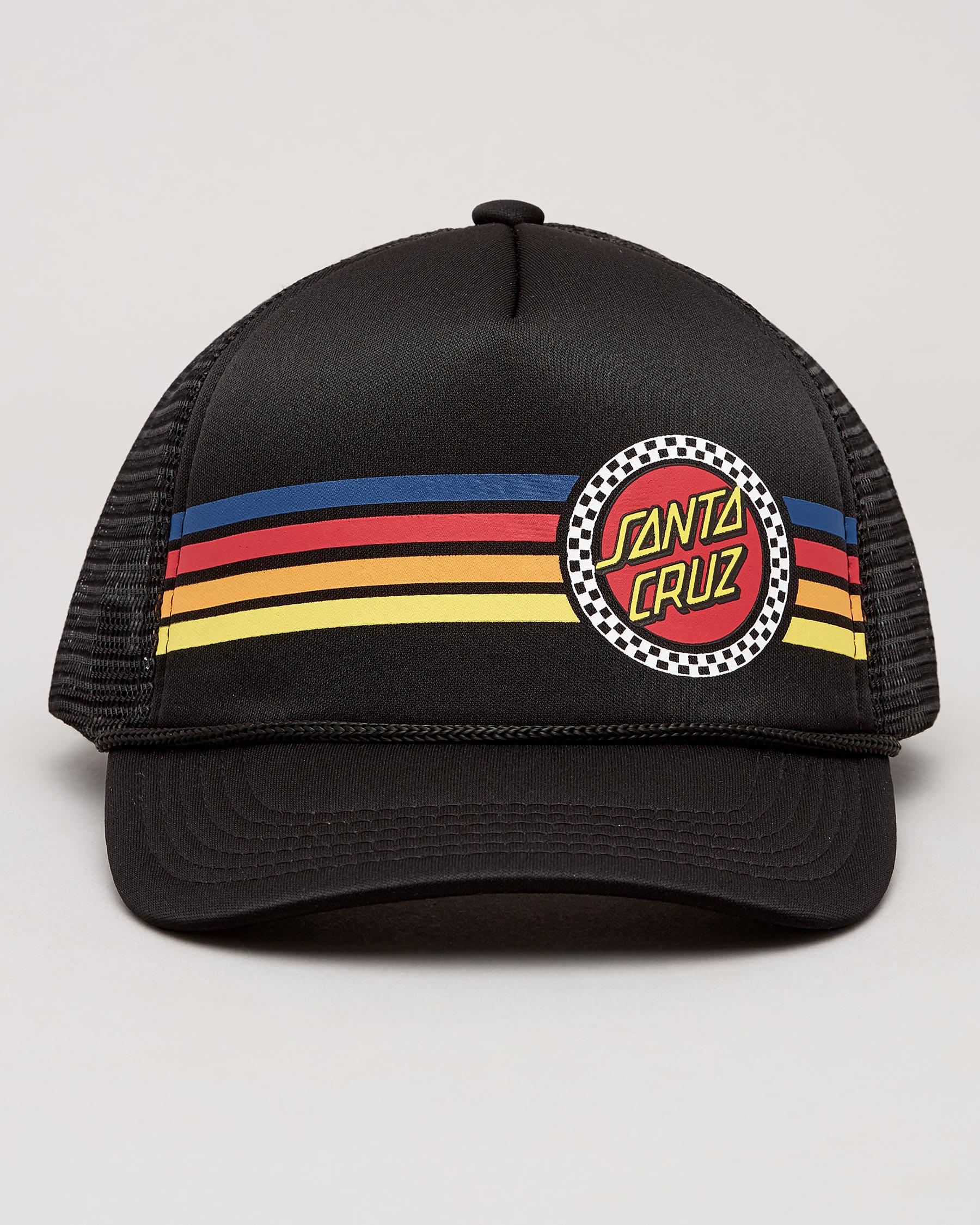 Shop Santa Cruz Locked In Trucker Cap In Black - Fast Shipping & Easy ...