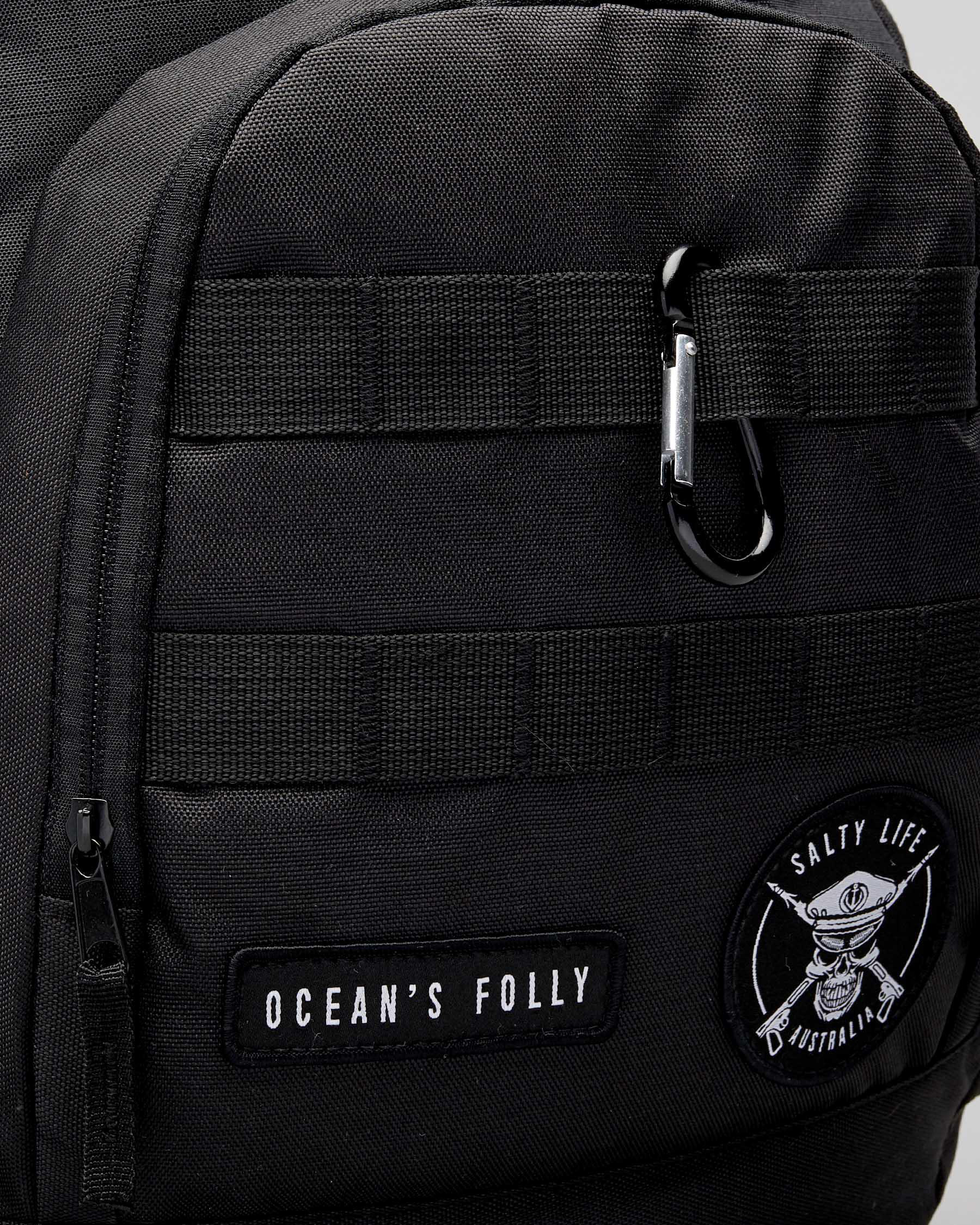 Salty Life Oceans Folly Backpac In Black - Fast Shipping & Easy Returns ...